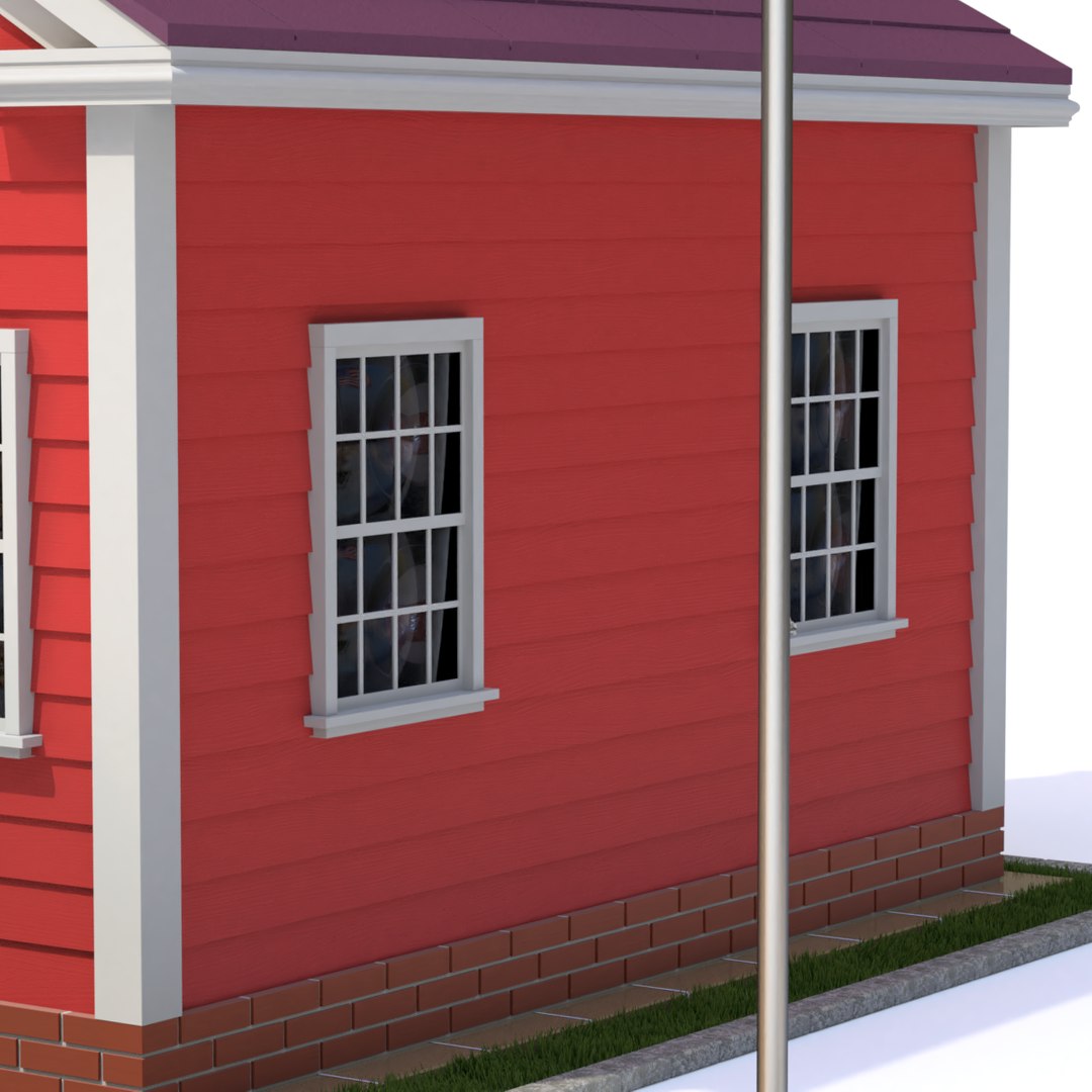3D house school model - TurboSquid 1234728