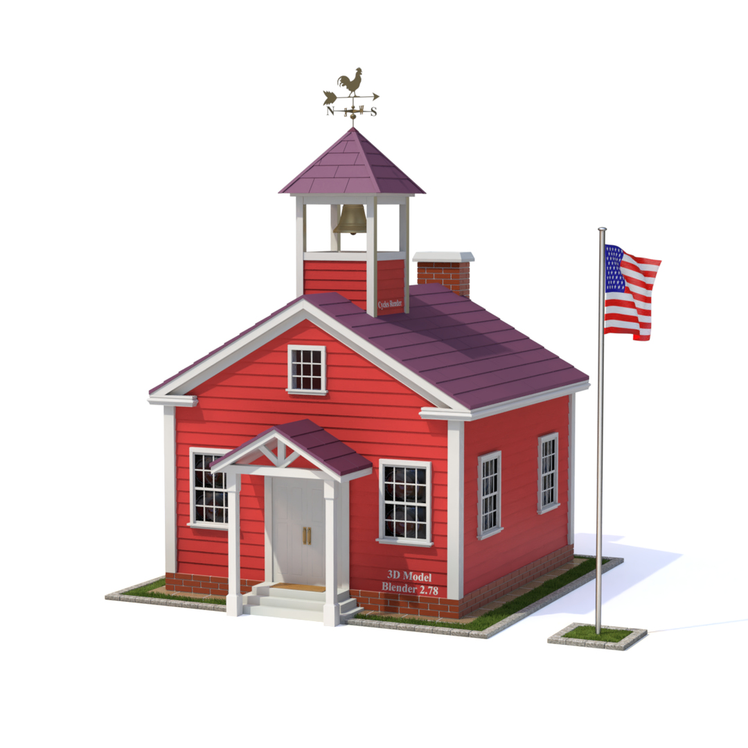 3D house school model - TurboSquid 1234728