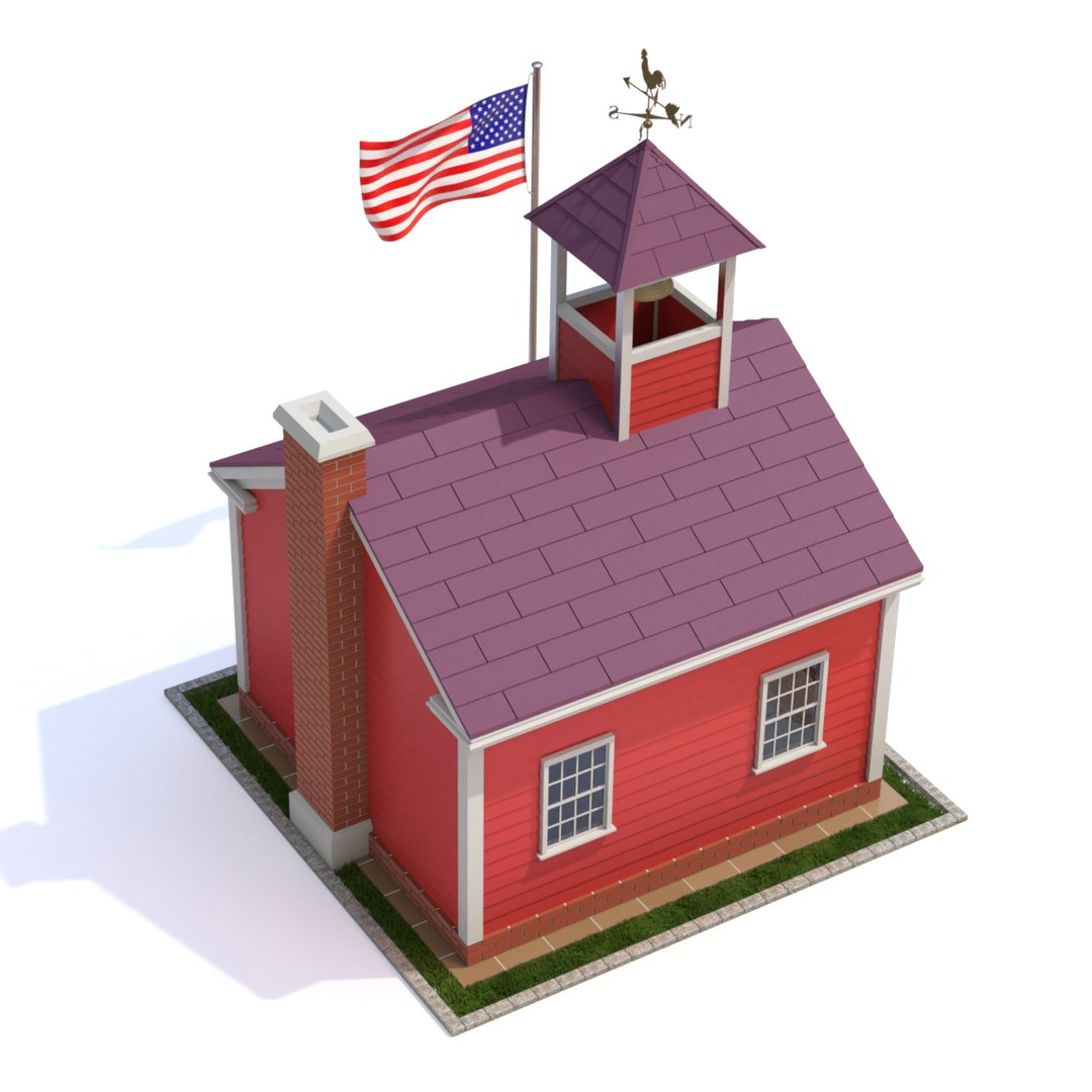 3D House School Model - TurboSquid 1234728