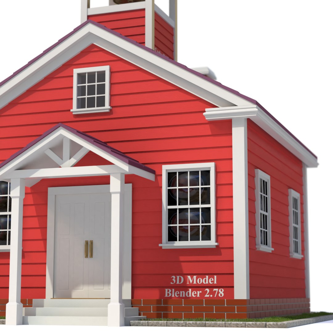 3D house school model - TurboSquid 1234728