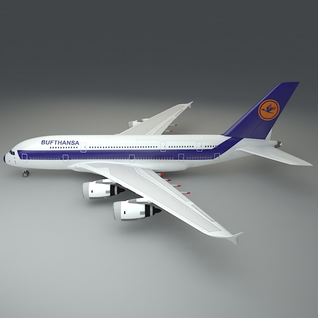 Airbus A380 Blue Orange Ma