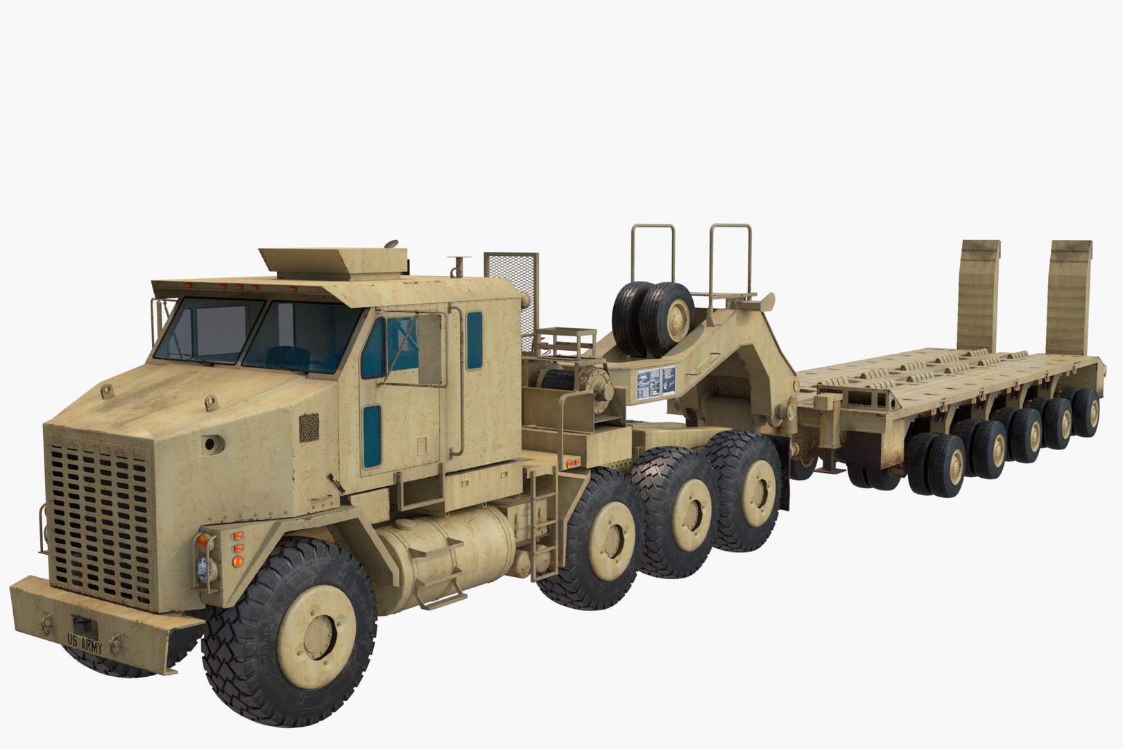 Oshkosh m1070 truck m1000 3D model - TurboSquid 1621679