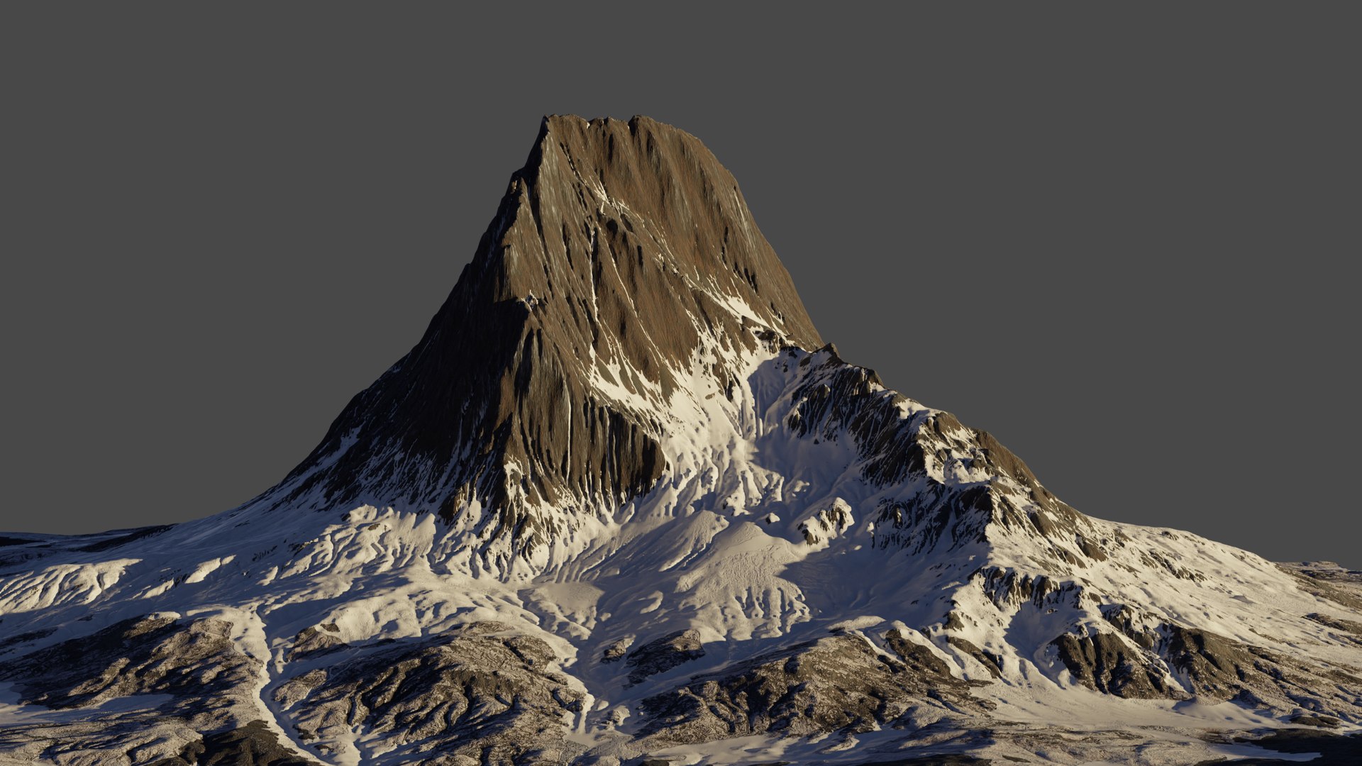 3D 8K Detailed Mountain Landscape model - TurboSquid 1807585