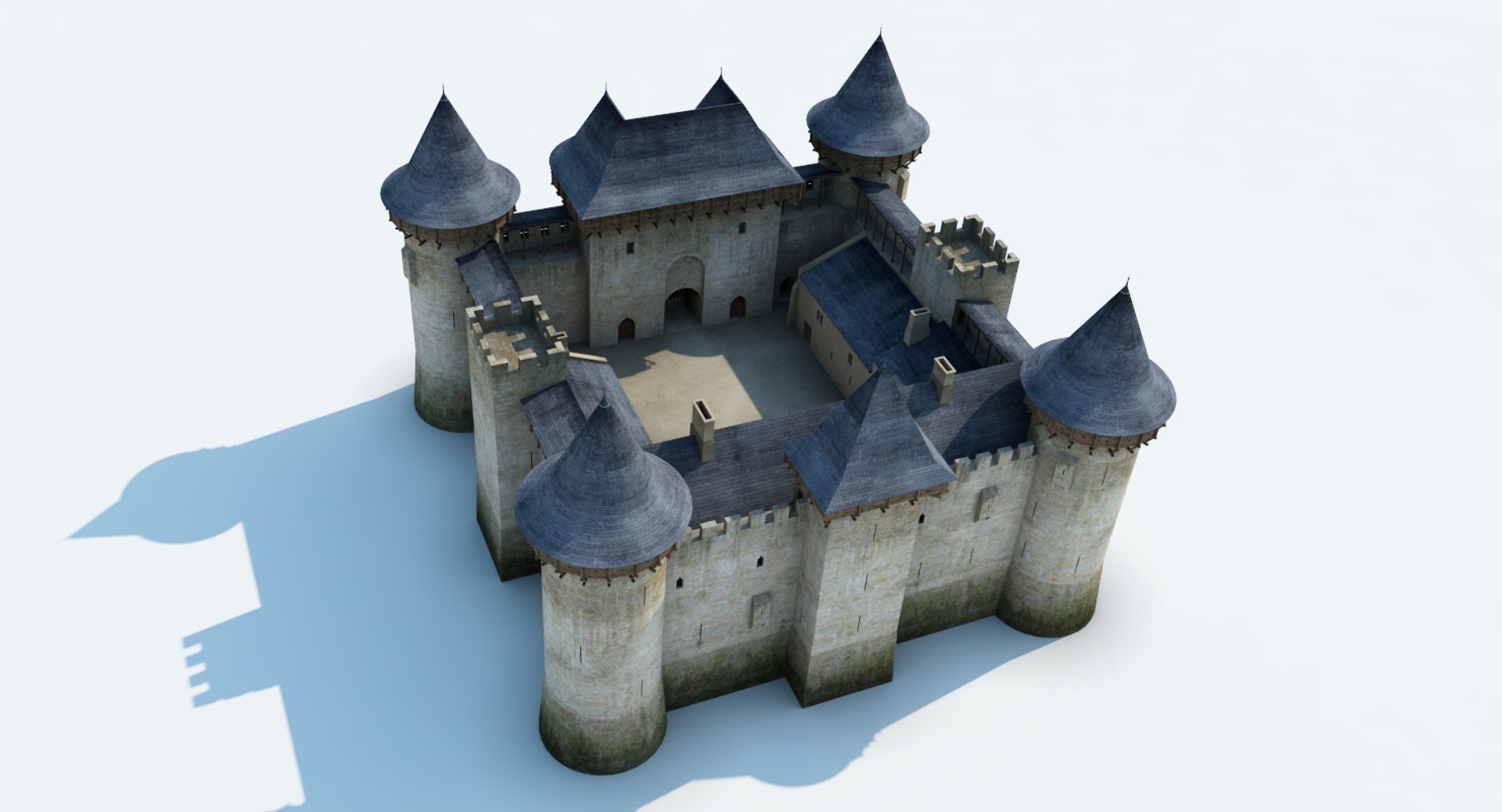 3D Castle Medieval Model - TurboSquid 1174509