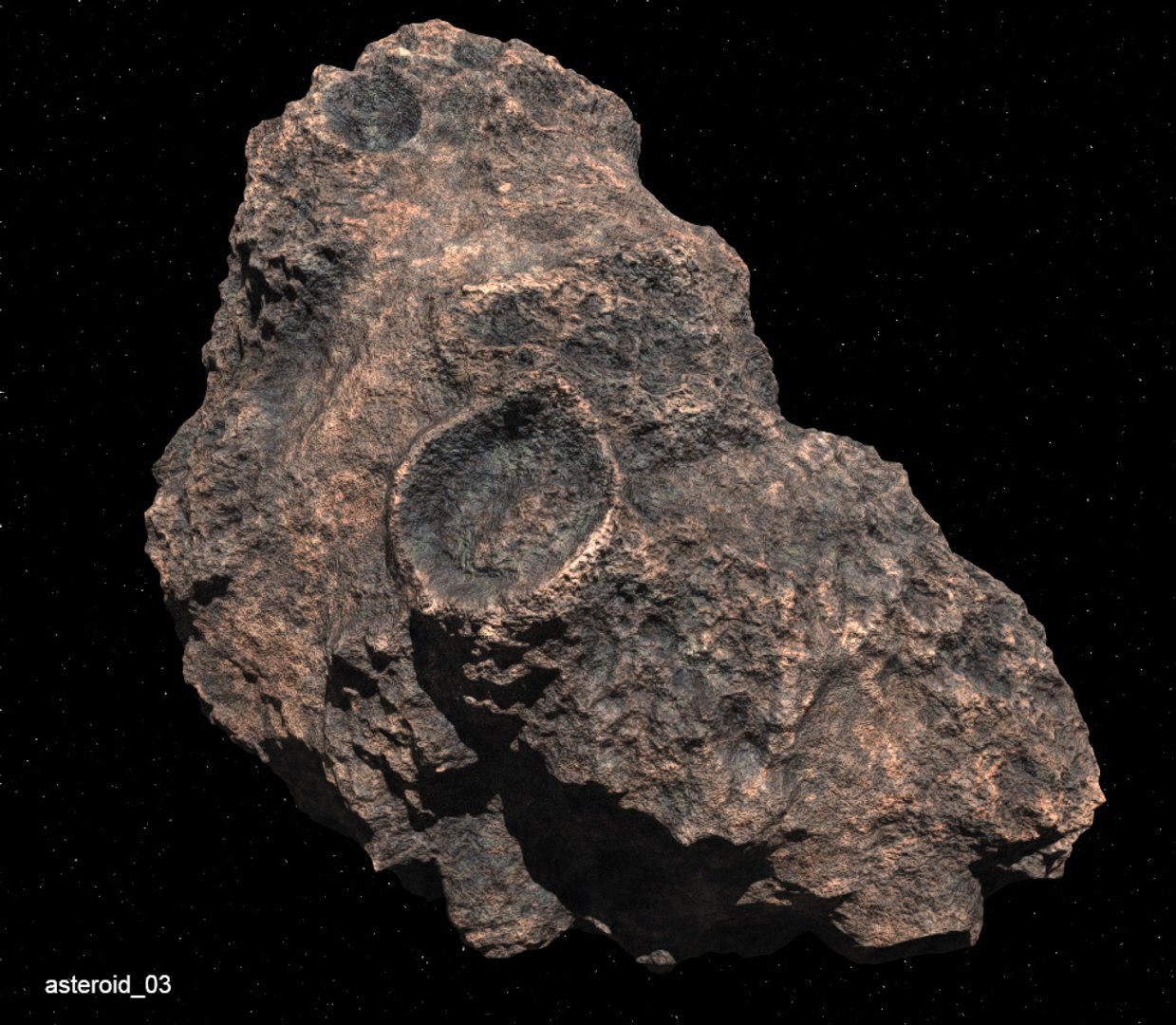 3d asteroids res details