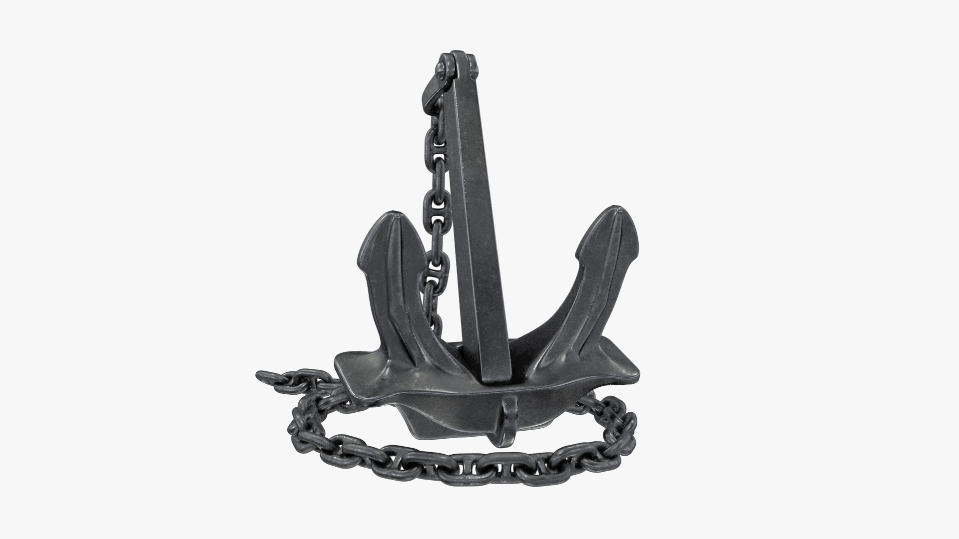 3D Anchor With Chain Segment V1 - TurboSquid 2060438