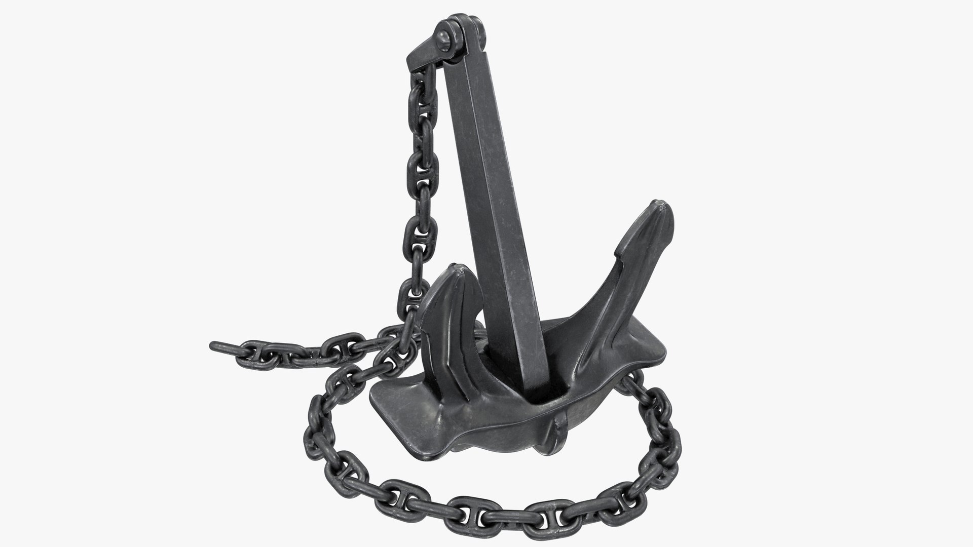 3D Anchor With Chain Segment V1 - TurboSquid 2060438