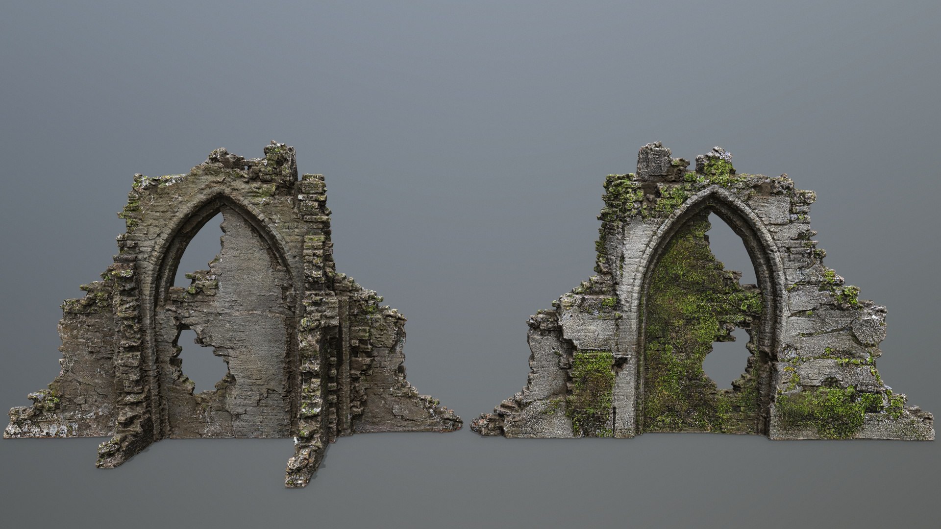 3D Ruin Gate Model - TurboSquid 2340334