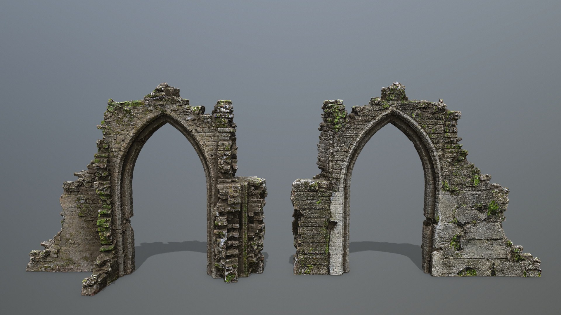 3D Ruin Gate Model - TurboSquid 2340334