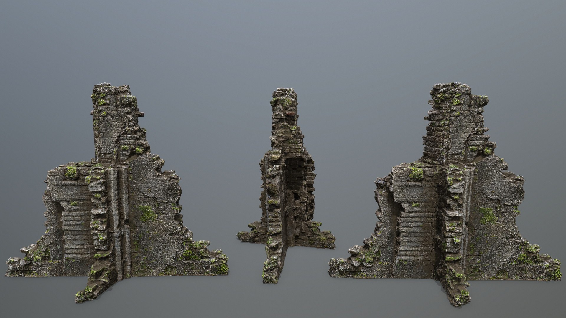 3D Ruin Gate Model - TurboSquid 2340334