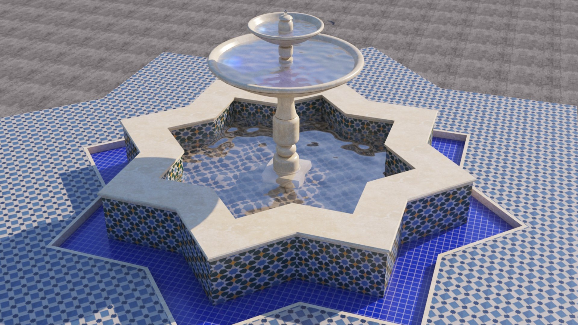 Traditional Fountain 3D Model - TurboSquid 1396696