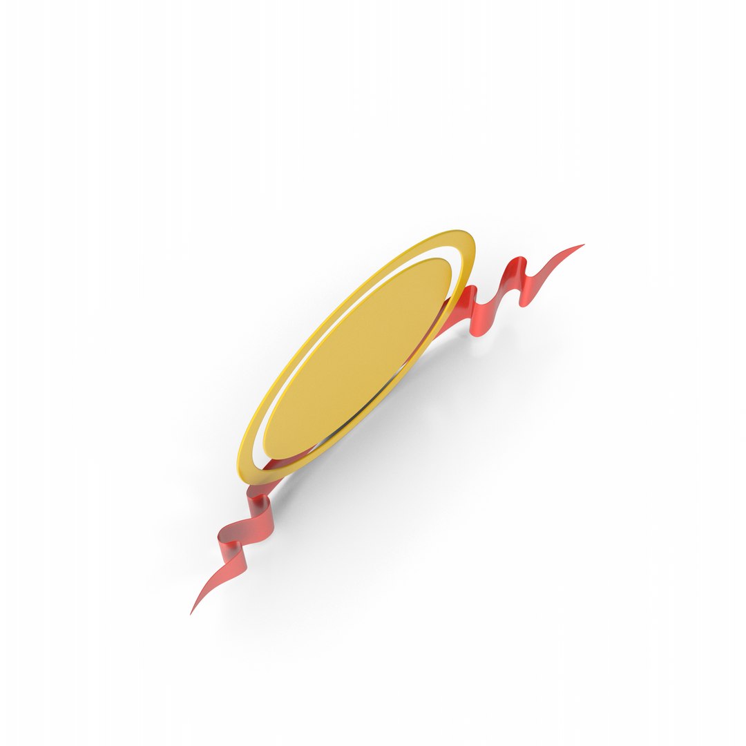 3D Model Yellow Label And Banner - TurboSquid 2192251