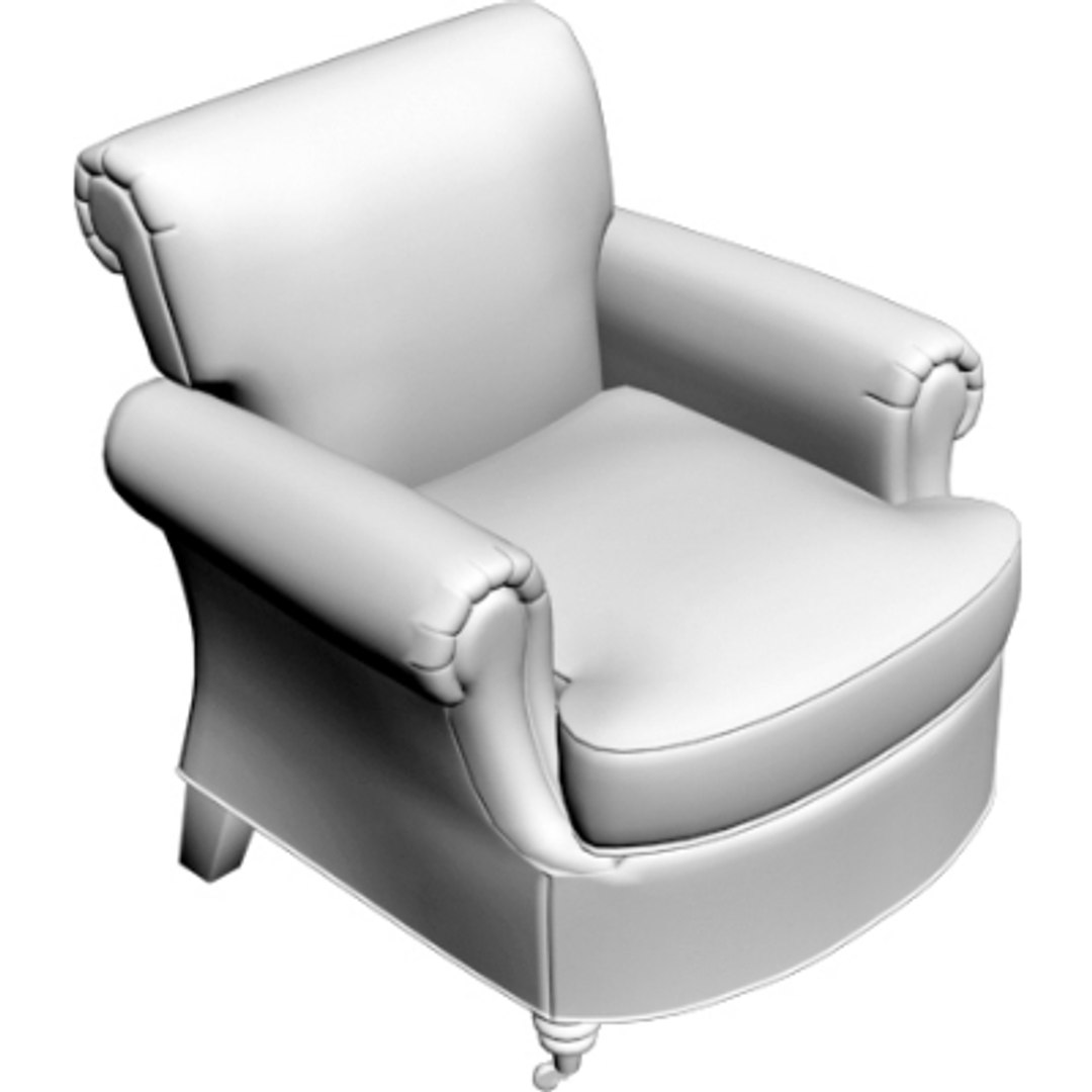 Armchair 3d Obj