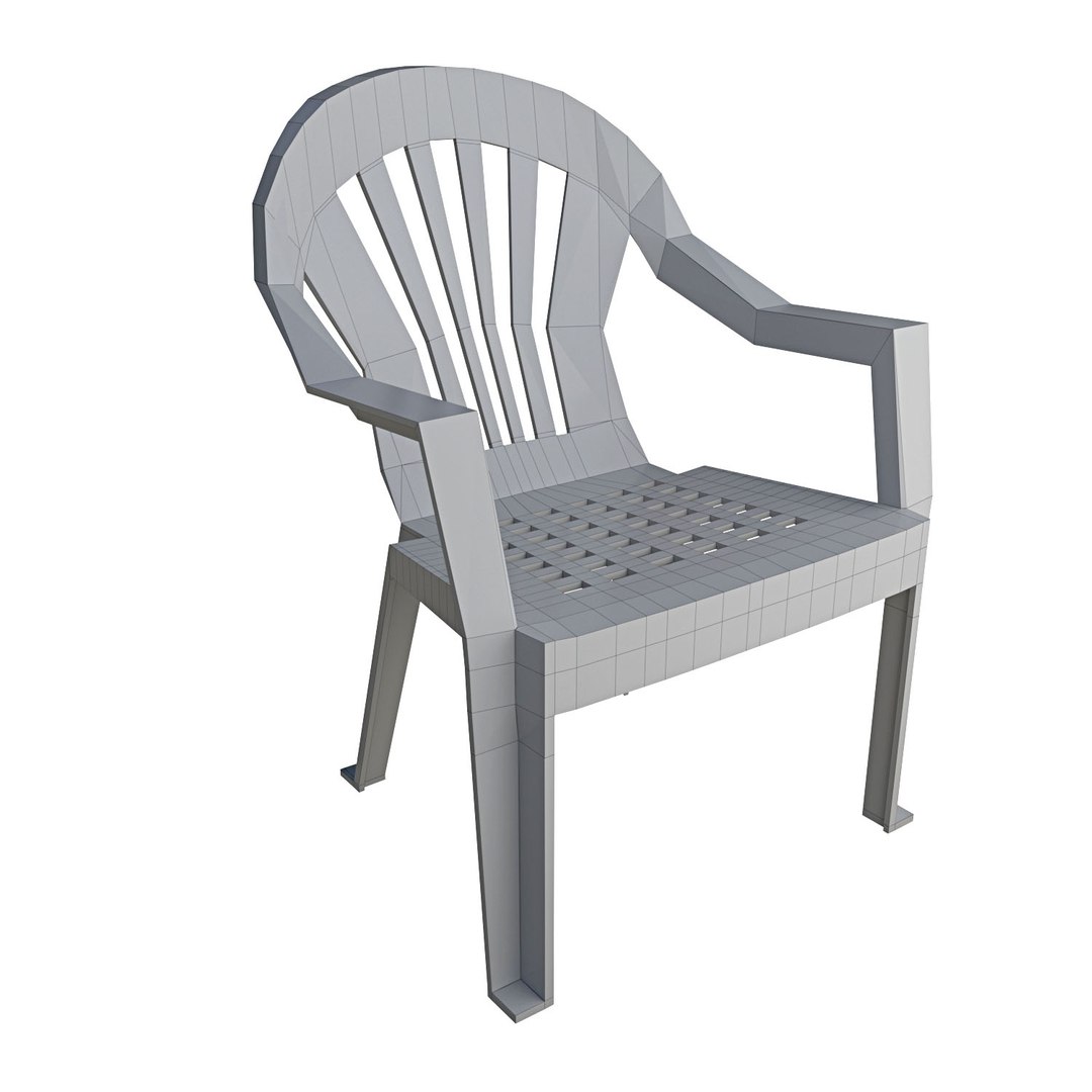 3D Plastic Chair Model - TurboSquid 1343485