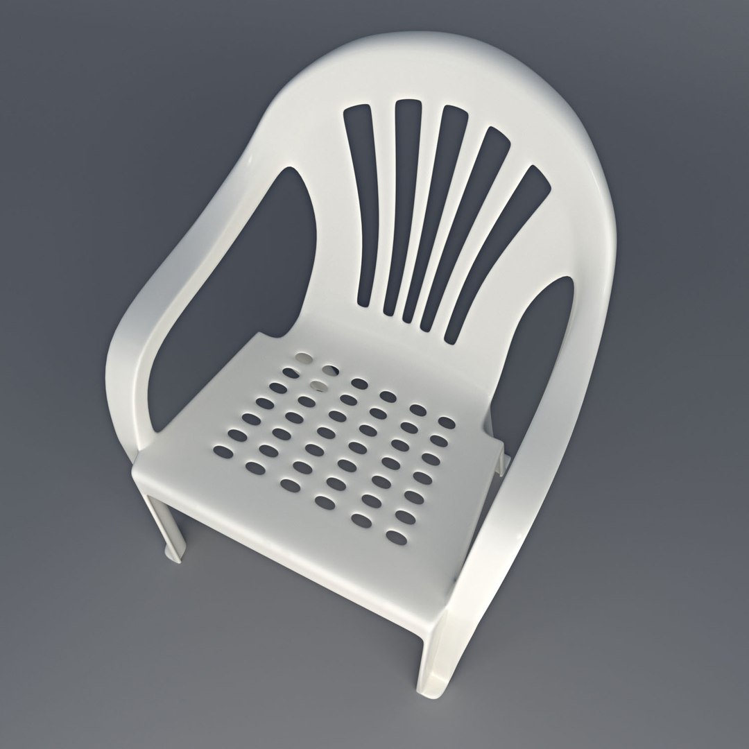 3D Plastic Chair Model - TurboSquid 1343485
