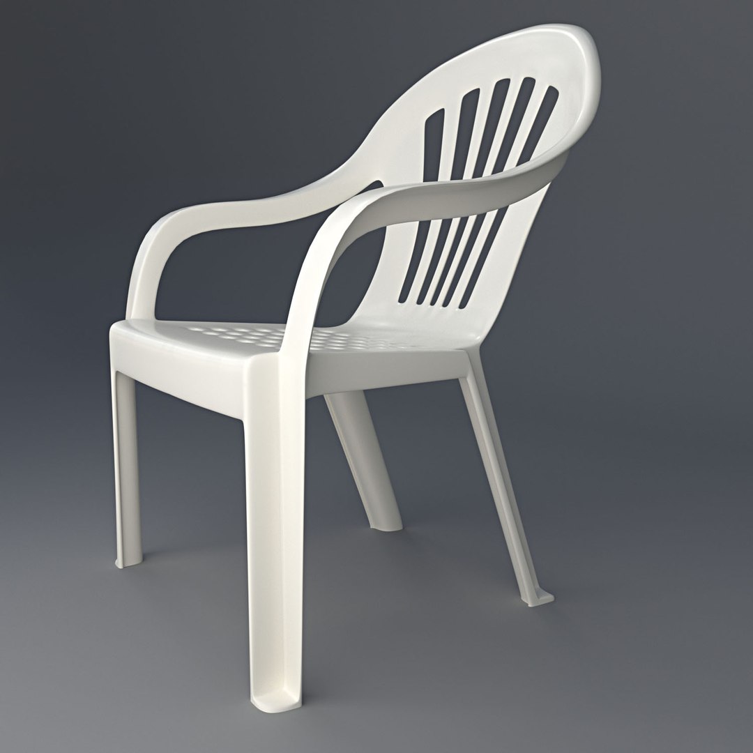 3D Plastic Chair Model - TurboSquid 1343485