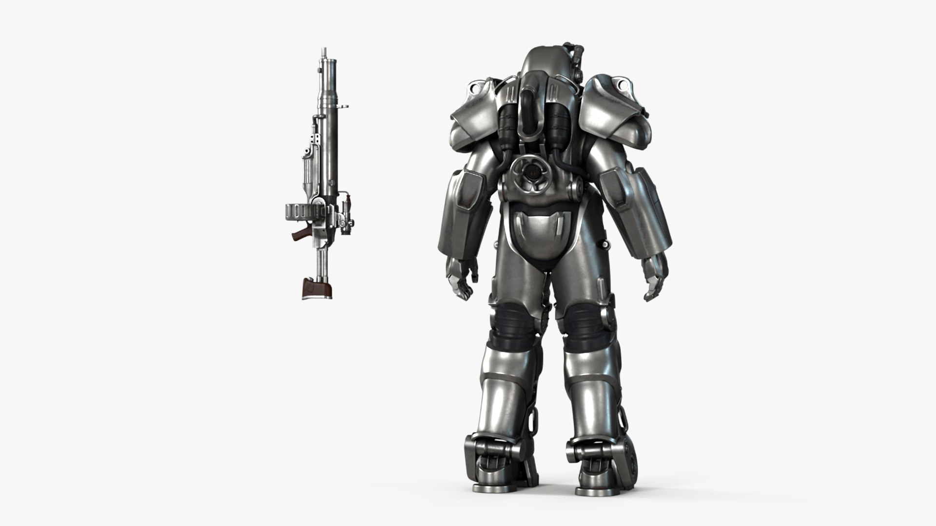 Fallout Power Armor T 60 With Rifle For 3D Print 3D Model - TurboSquid ...