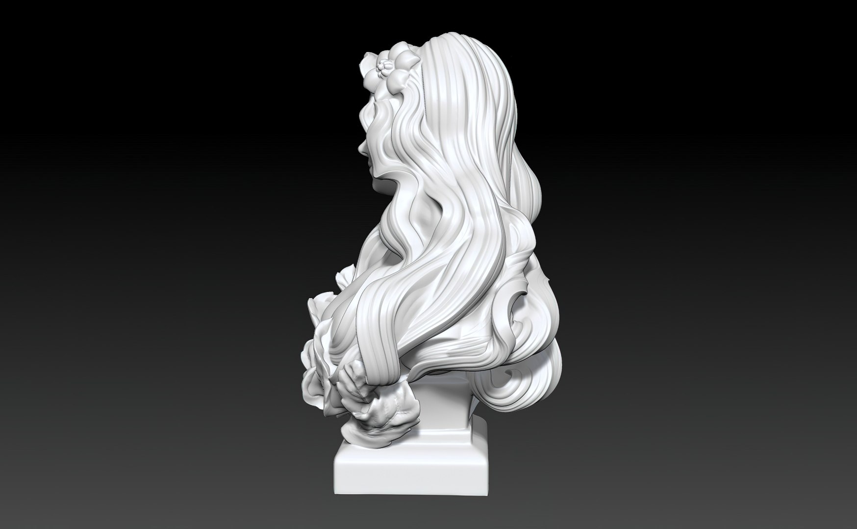 Art Nouveau Bust Statue 3D Print Model 3D Model - TurboSquid 2162826