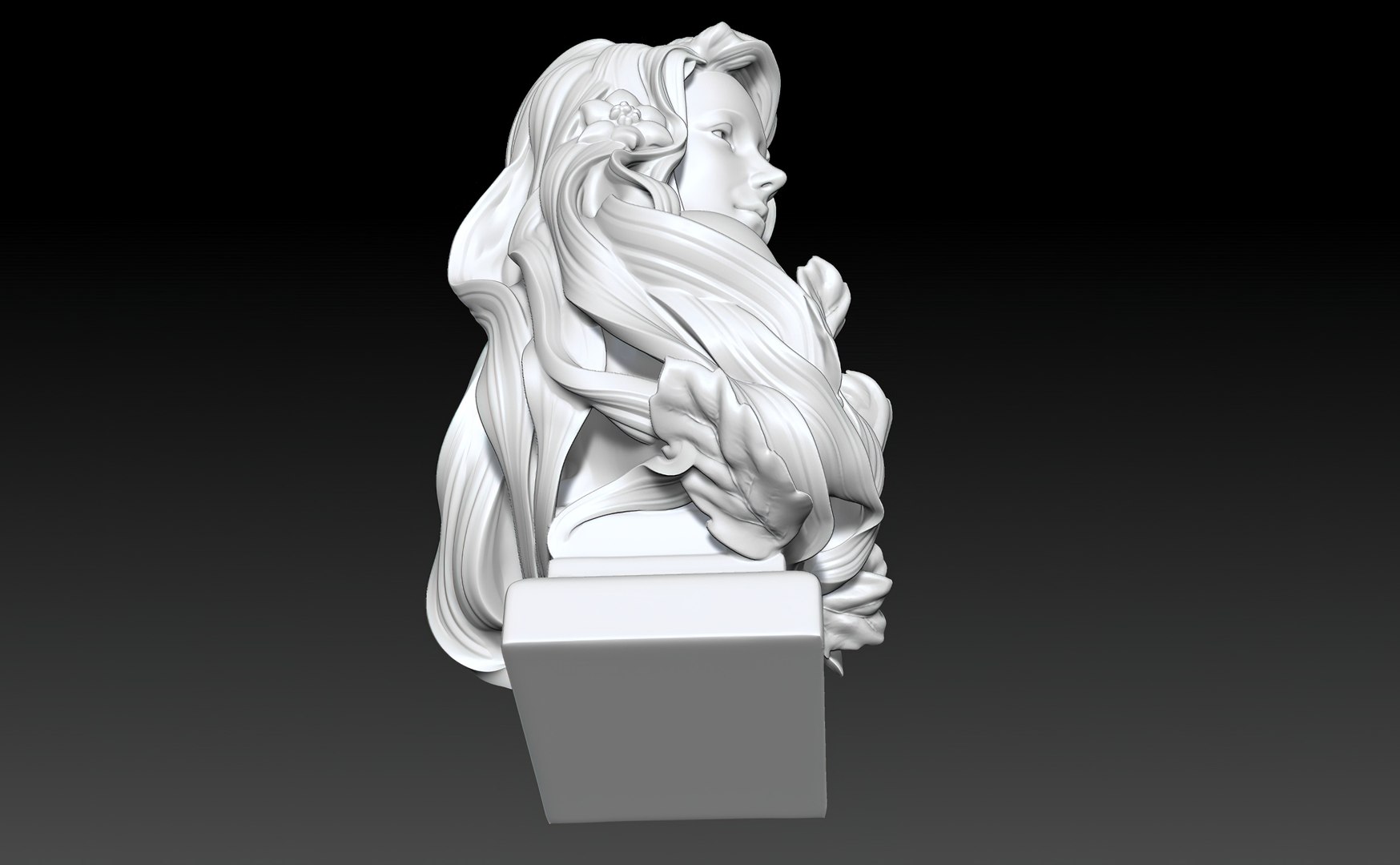 Art Nouveau Bust Statue 3D Print Model 3D Model - TurboSquid 2162826