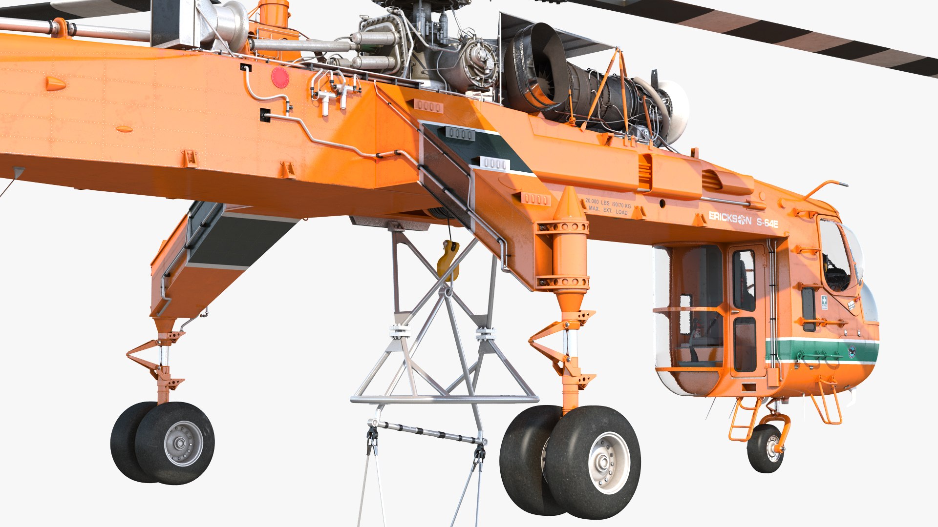 Heavy-lift Sikorsky S-64 Skycrane Helicopter Model - TurboSquid 1485100