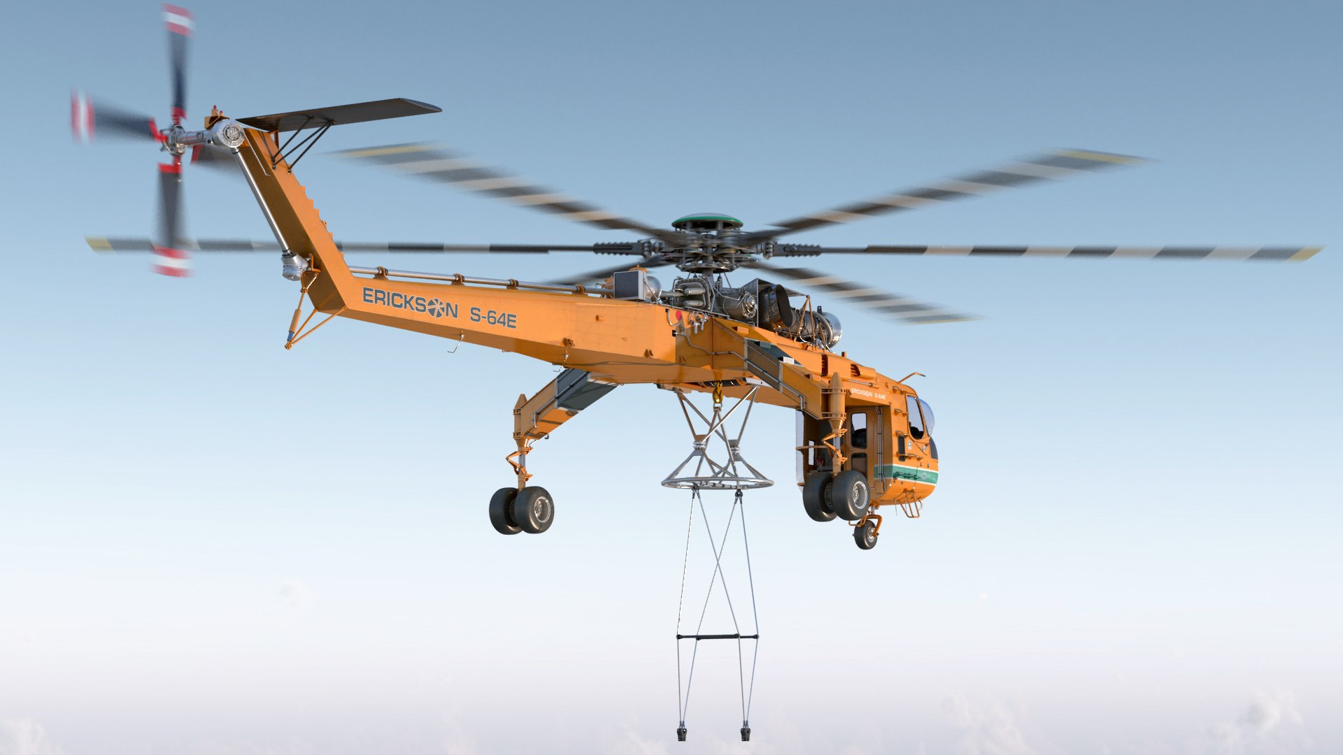 Heavy-lift Sikorsky S-64 Skycrane Helicopter Model - TurboSquid 1485100