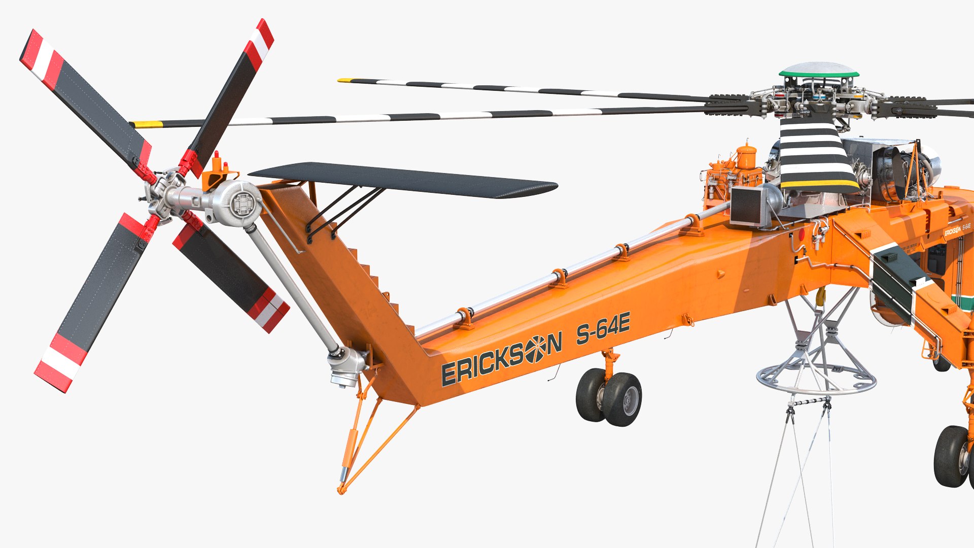 Heavy-lift sikorsky s-64 skycrane helicopter model - TurboSquid 1485100