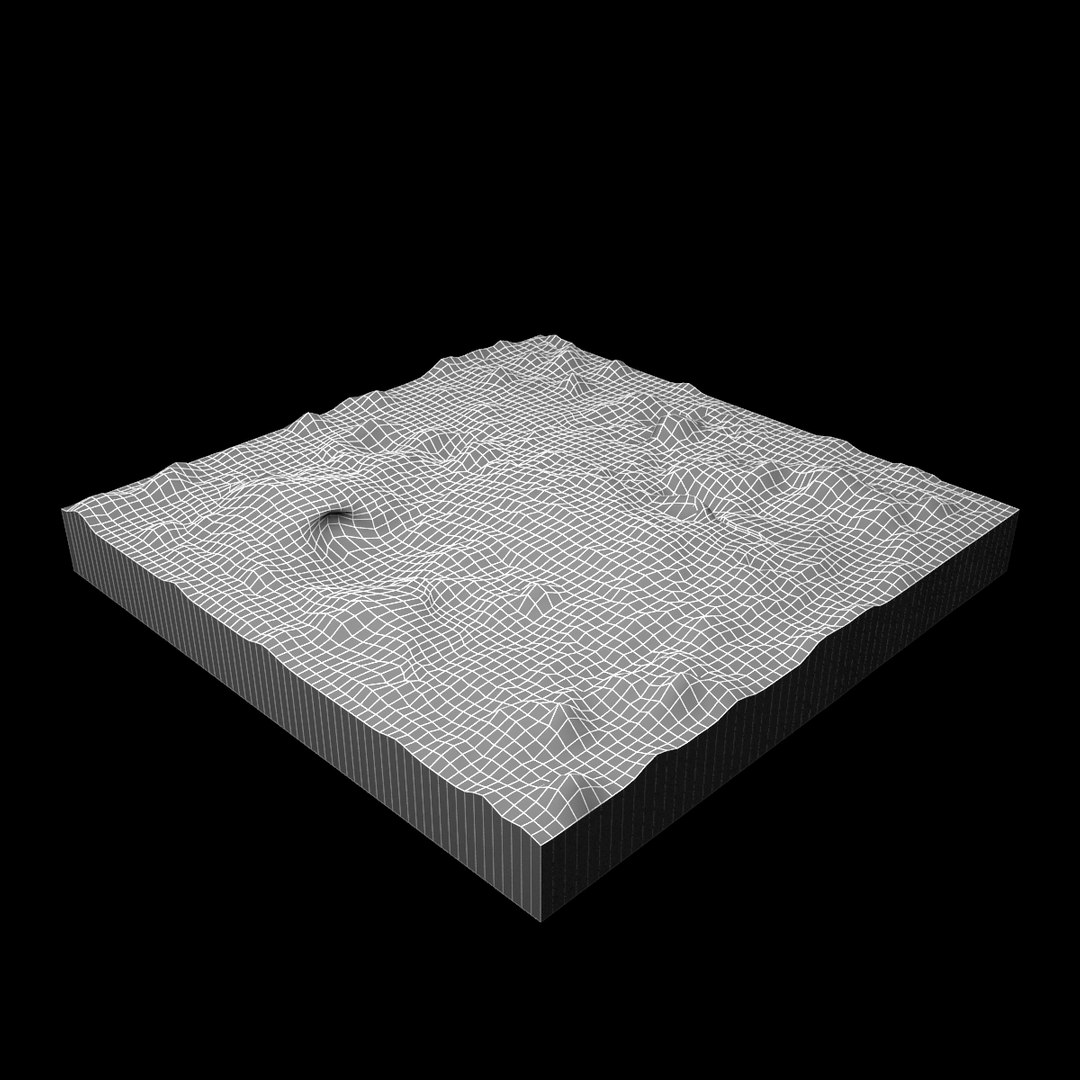 3d Model Organic Plan Surface
