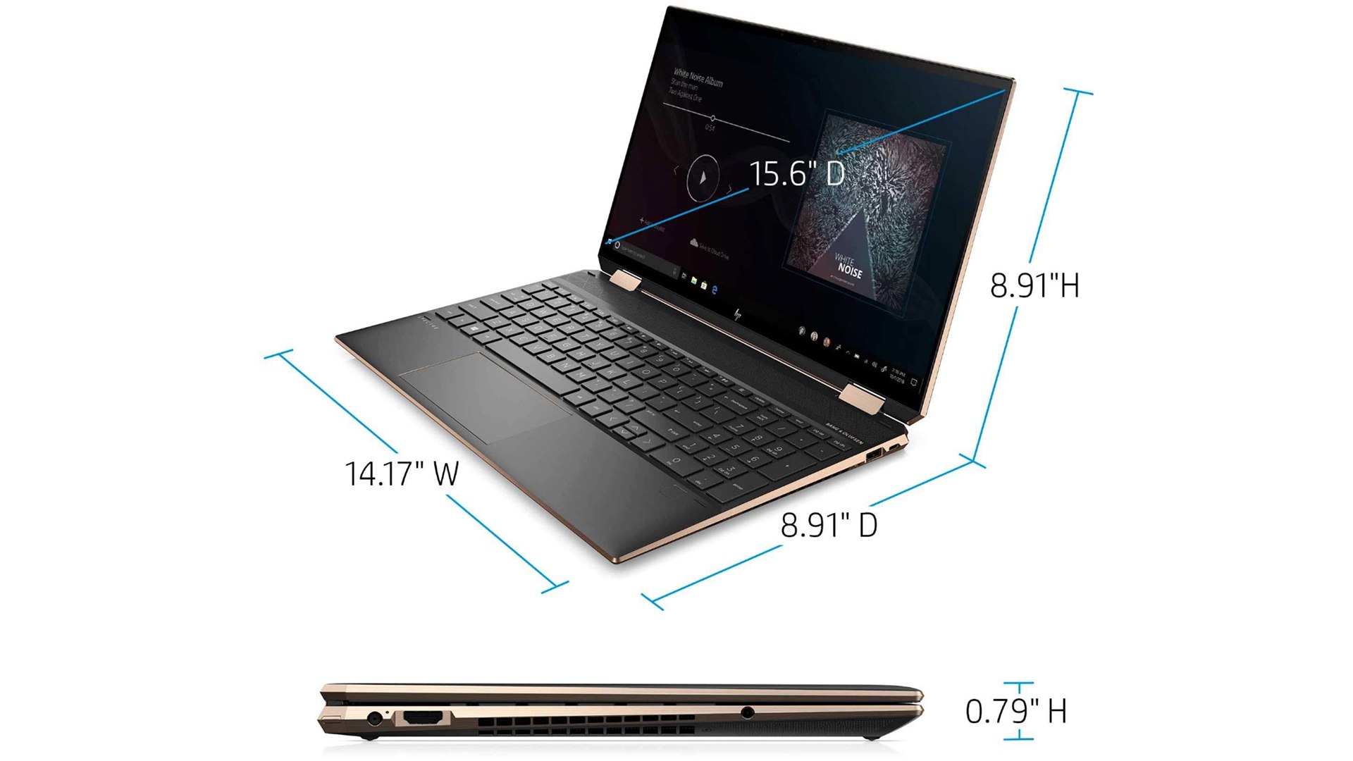 3D Premium HP Spectre X360 Convertible 2-in-1 Business Laptop ...