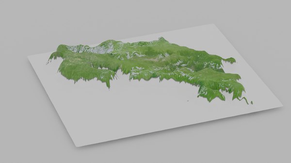 modelo 3d Costa Rica Mapa País - TurboSquid 2075780