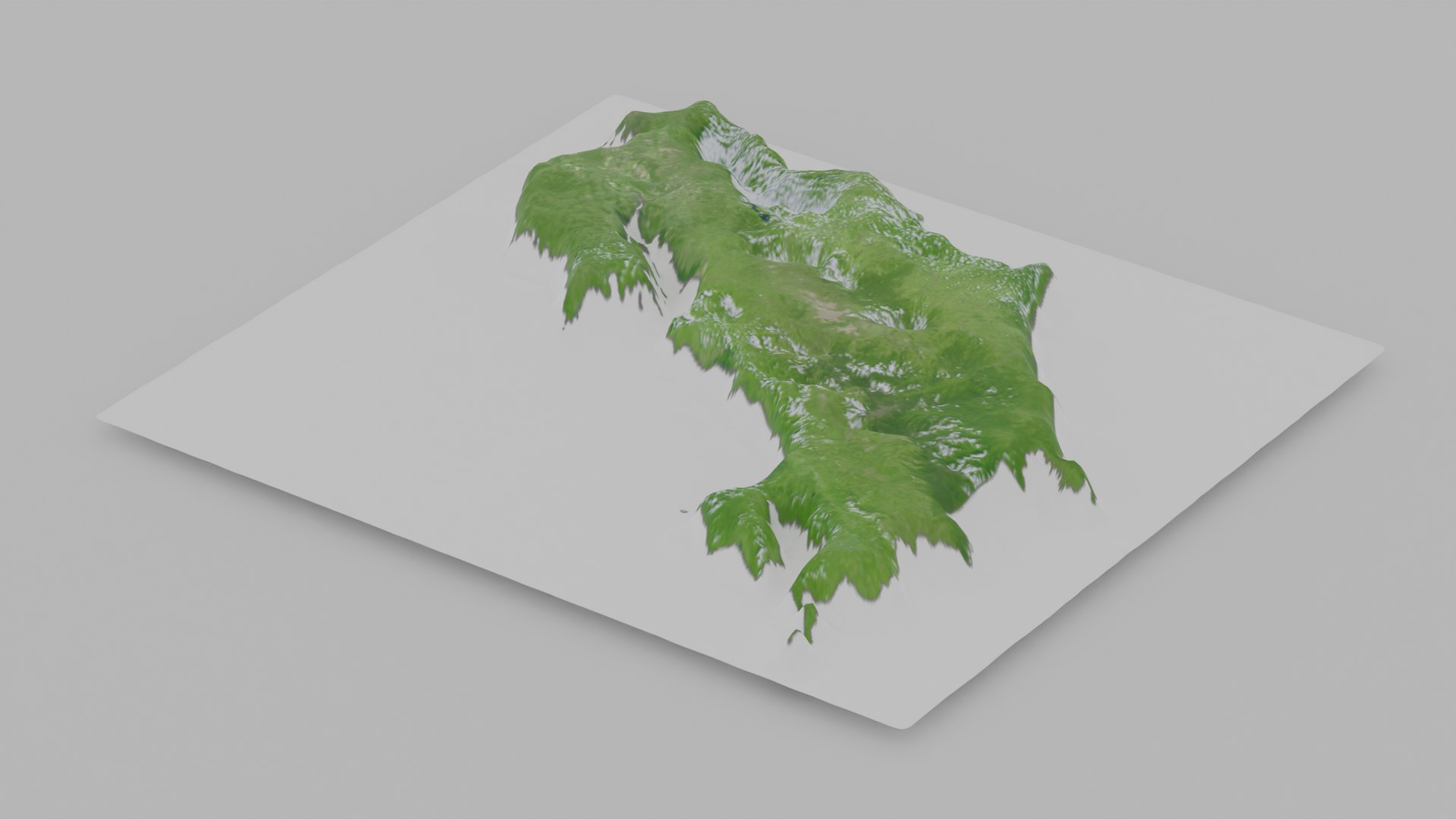 3D Model Costa Rica Map Country - TurboSquid 2075780