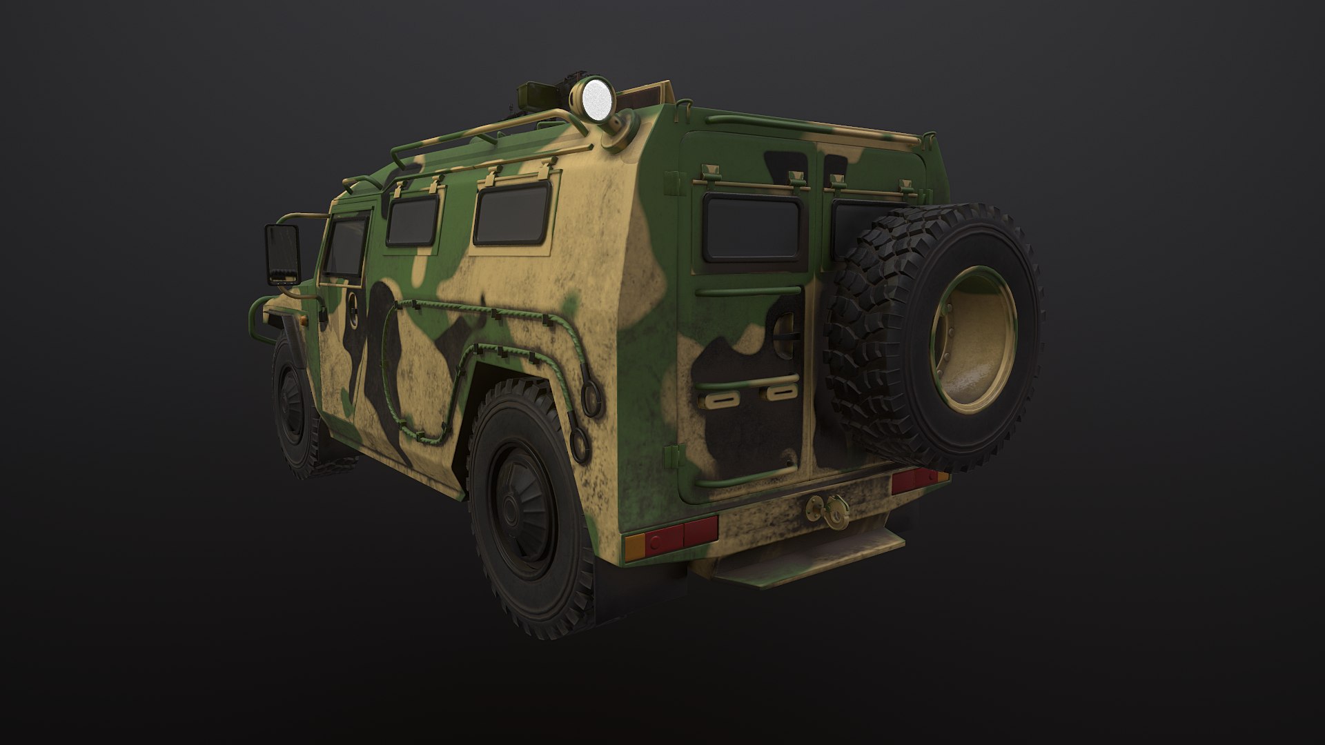 Gaz Tiger 2330 Car 3D Model - TurboSquid 1768296