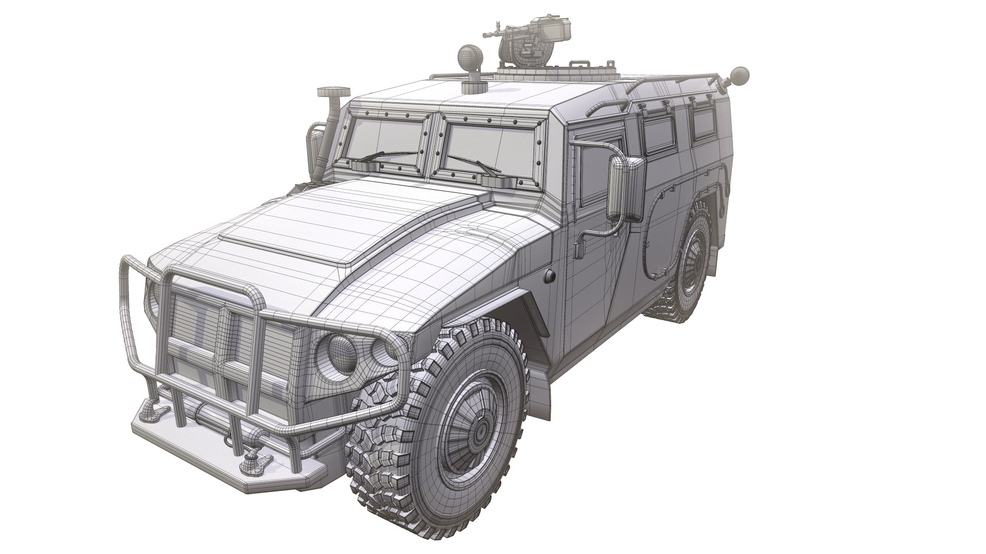 Gaz Tiger 2330 Car 3D Model - TurboSquid 1768296