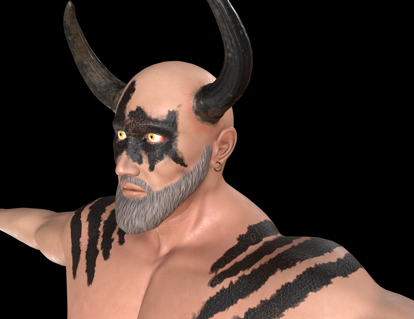 3D Minotaur Giant Creature Gaming Character Low-poly 3D Model Model ...