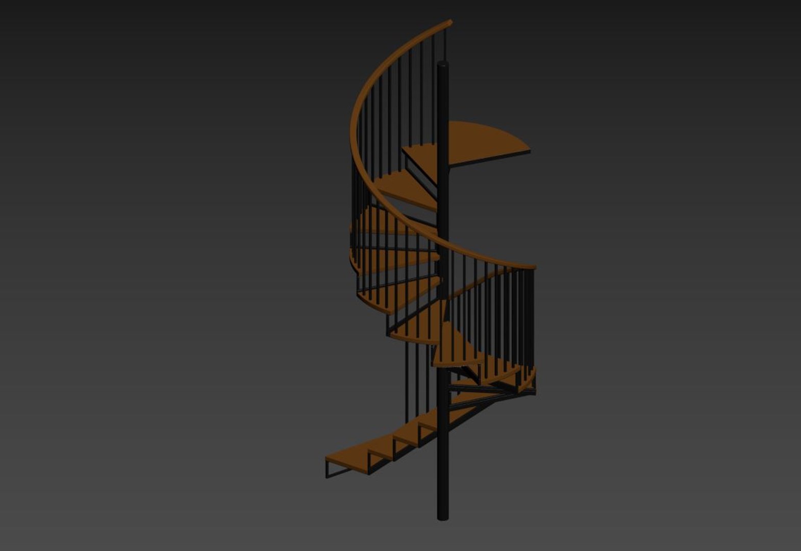 Spiral stairs 3D model - TurboSquid 2153456