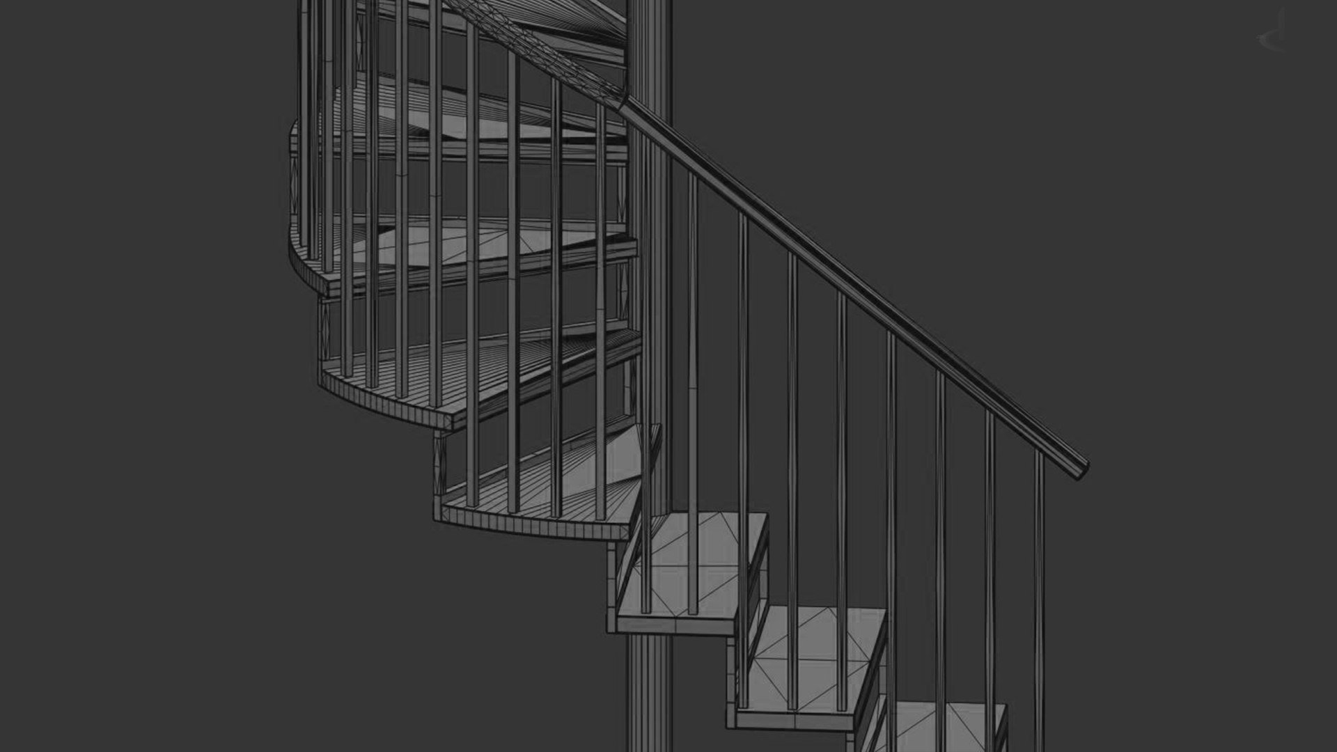 Spiral stairs 3D model - TurboSquid 2153456