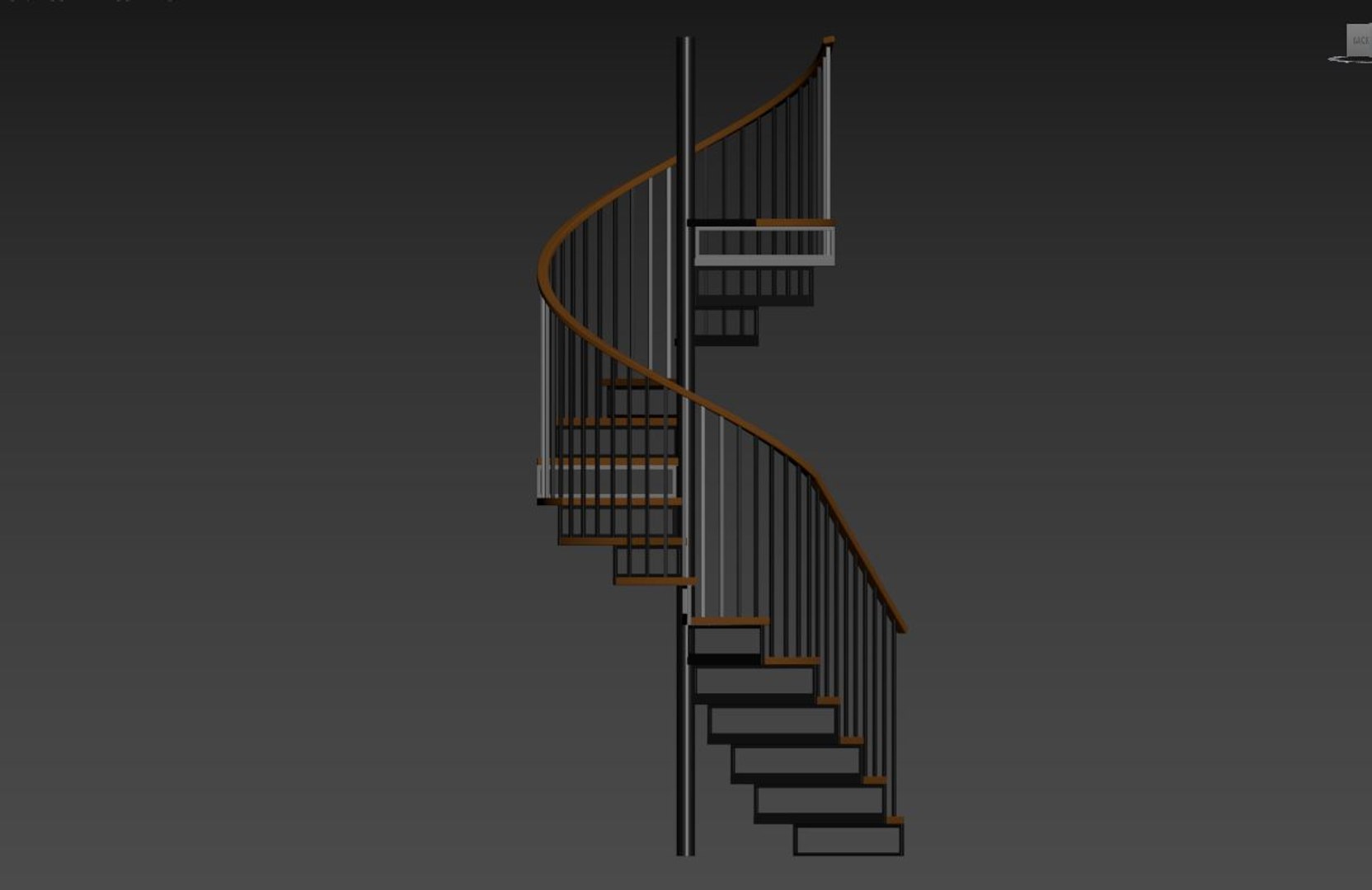 Spiral stairs 3D model - TurboSquid 2153456