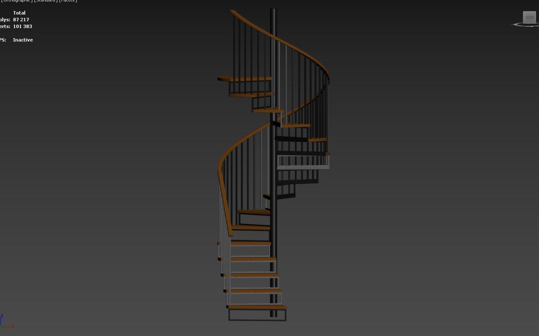 Spiral stairs 3D model - TurboSquid 2153456