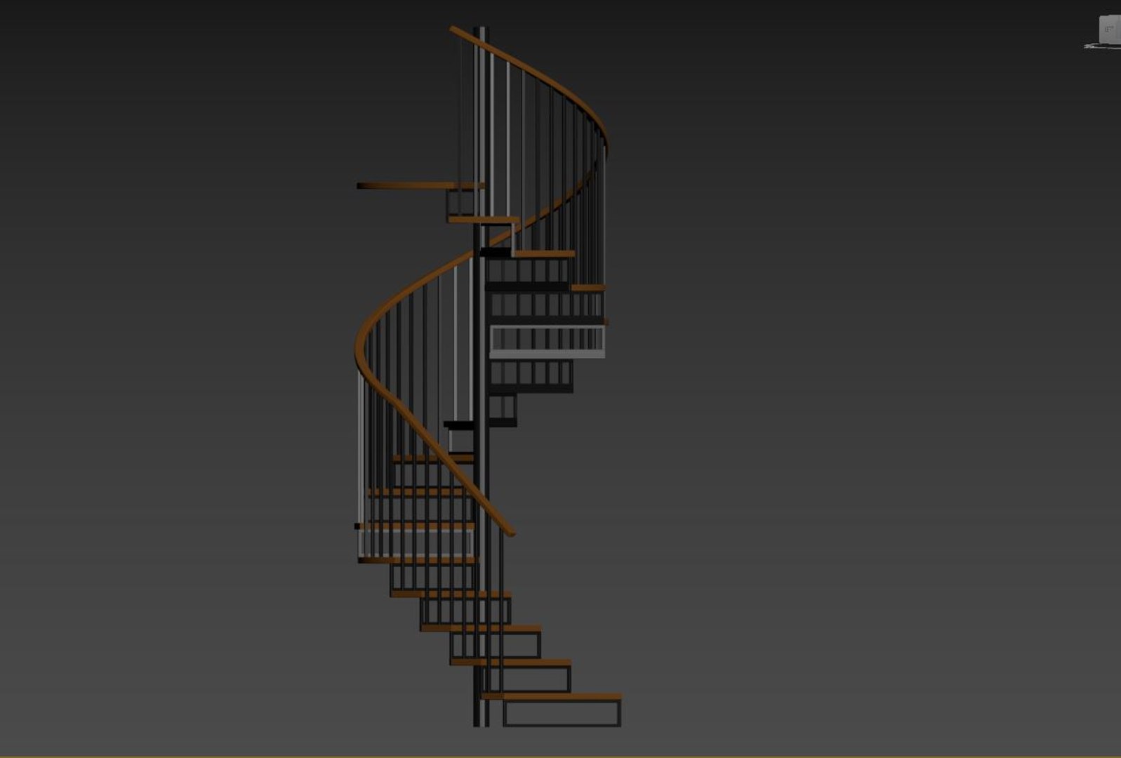 Spiral stairs 3D model - TurboSquid 2153456