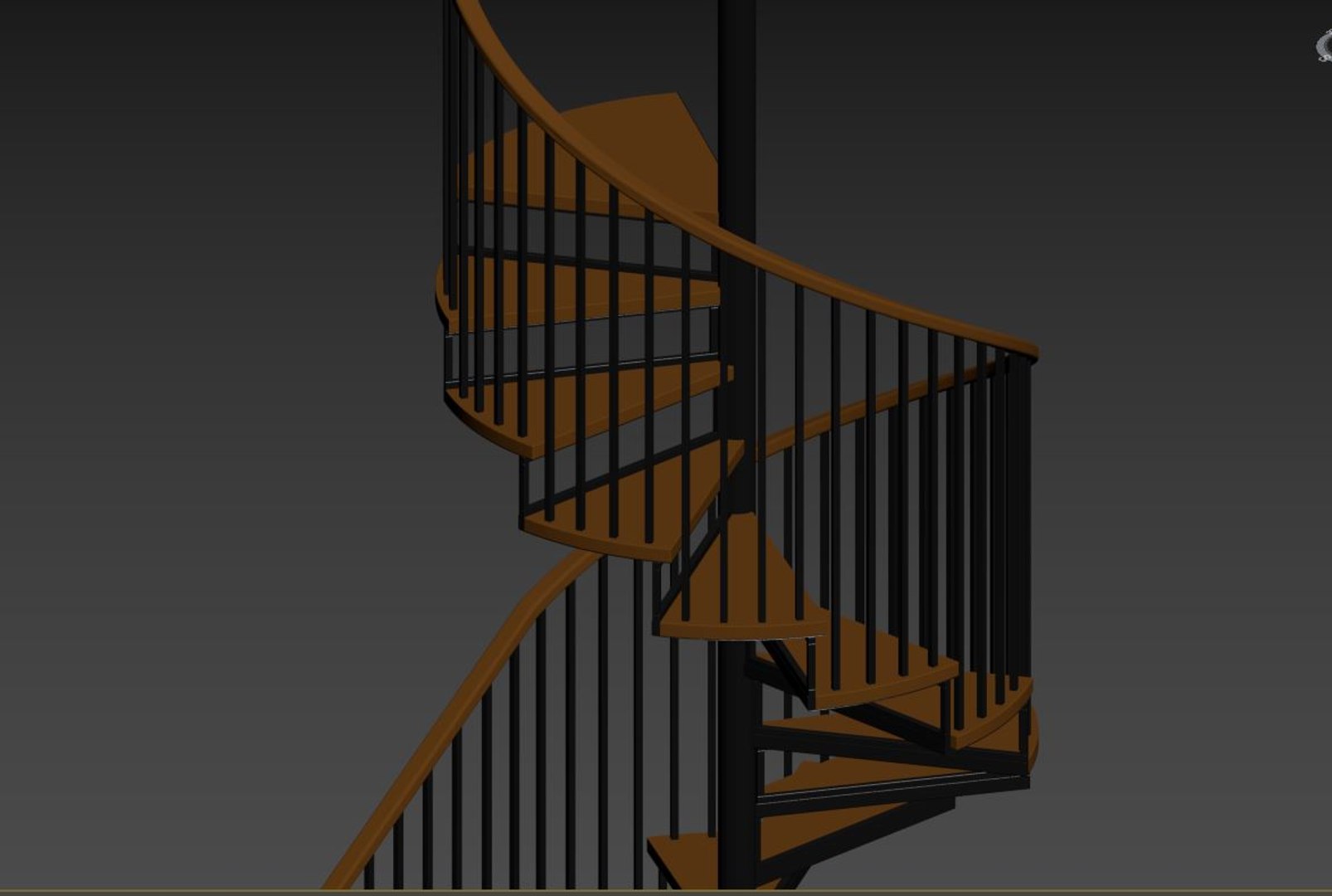 Spiral stairs 3D model - TurboSquid 2153456