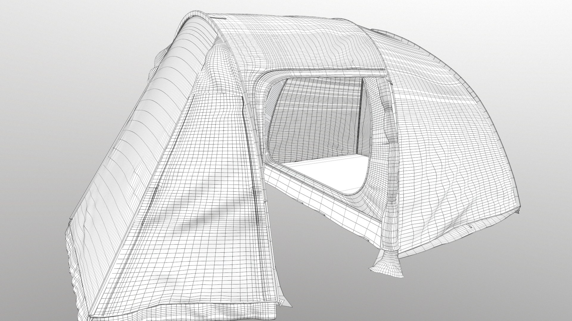 Black Out Air Tent Camping 3D Model - TurboSquid 1945830