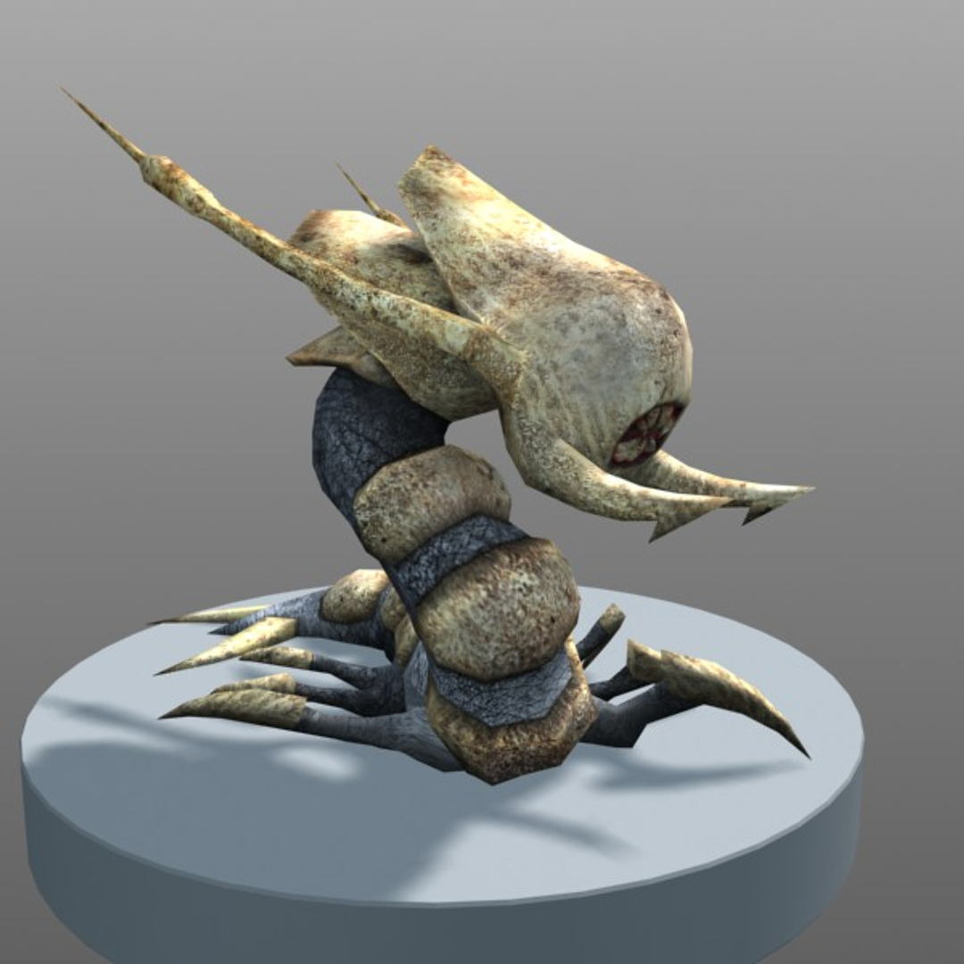 fantasy wurm animation 3d max