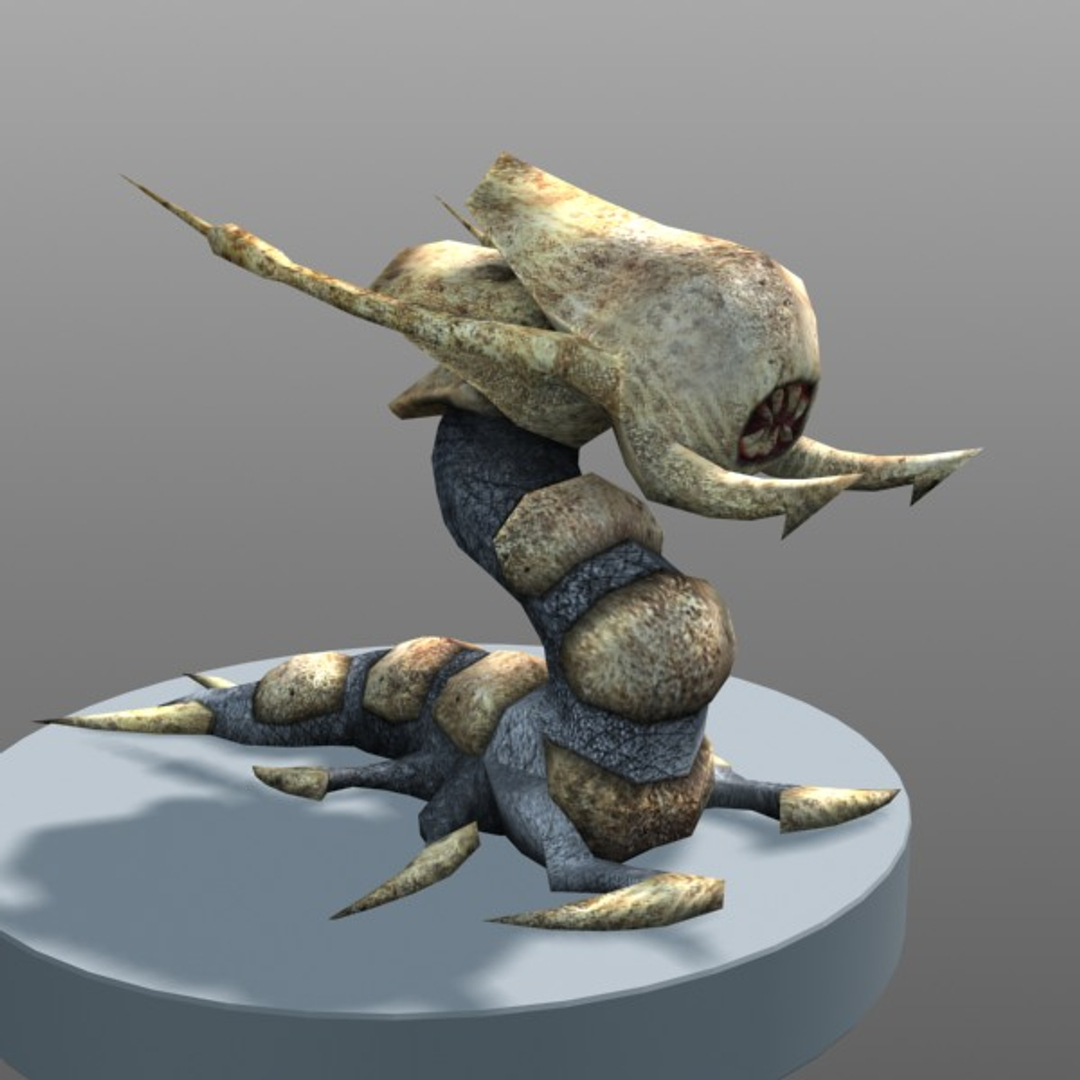 fantasy wurm animation 3d max