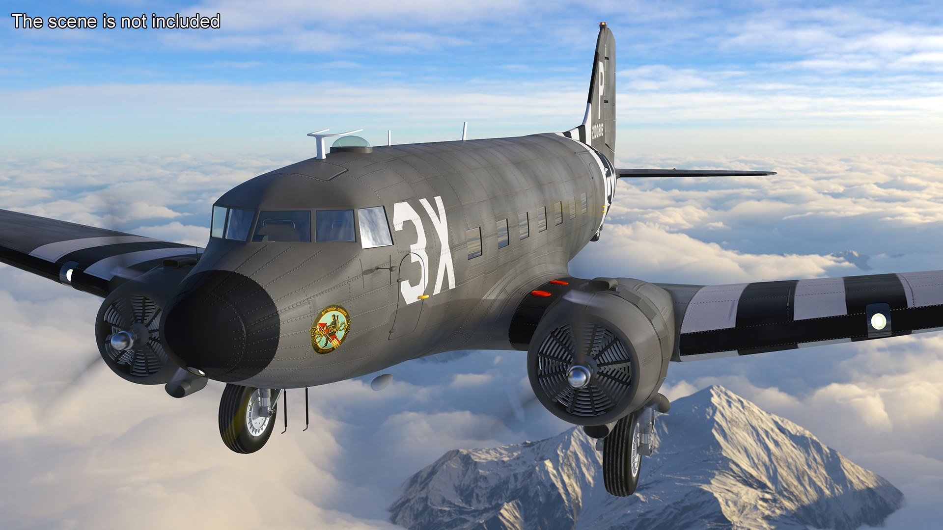 WWII Douglas C-47 Skytrain Model - TurboSquid 2221227