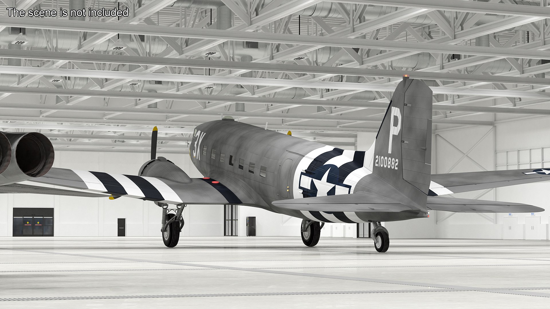 WWII Douglas C-47 Skytrain Model - TurboSquid 2221227
