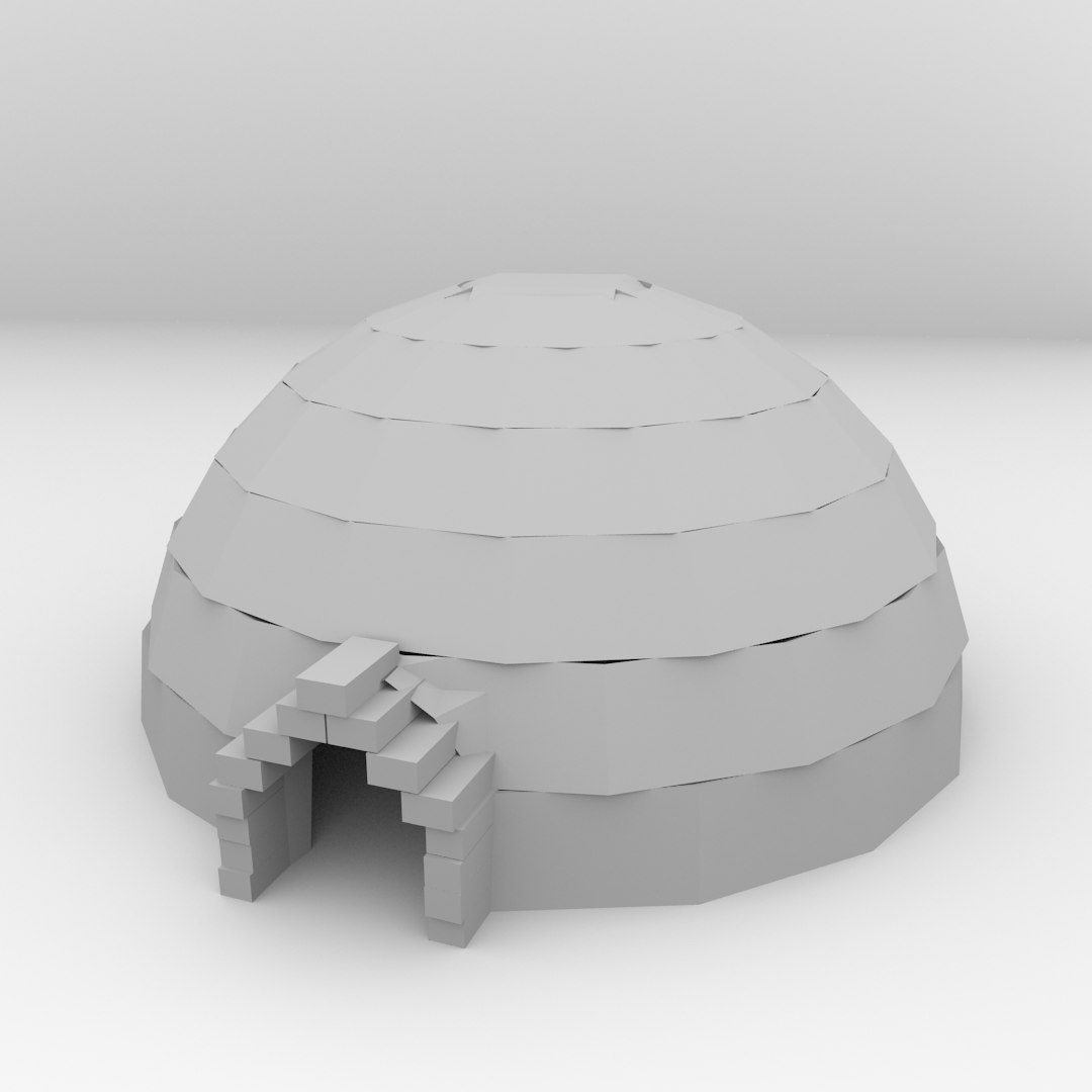 3d igloo model