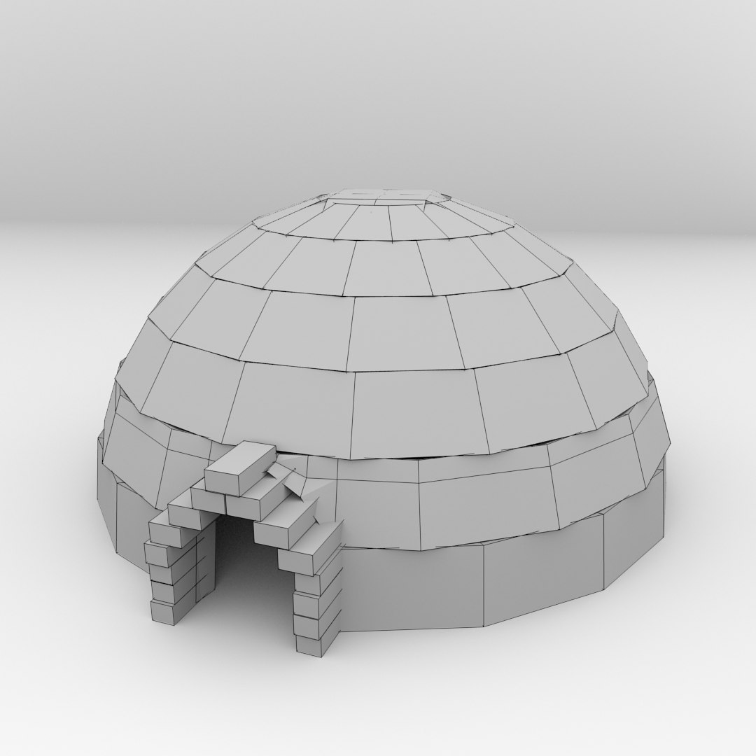 3d igloo model