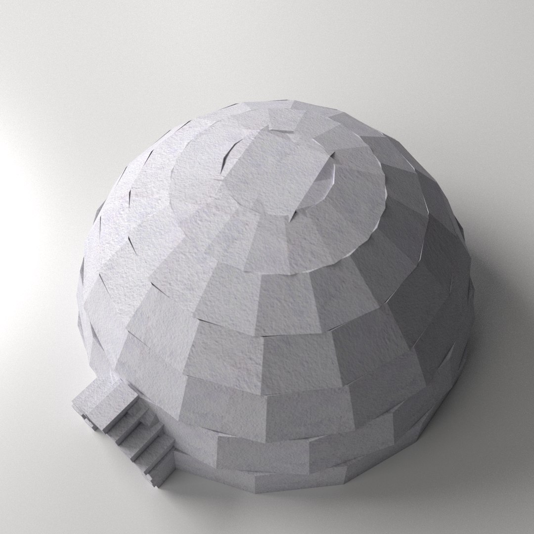 3d igloo model