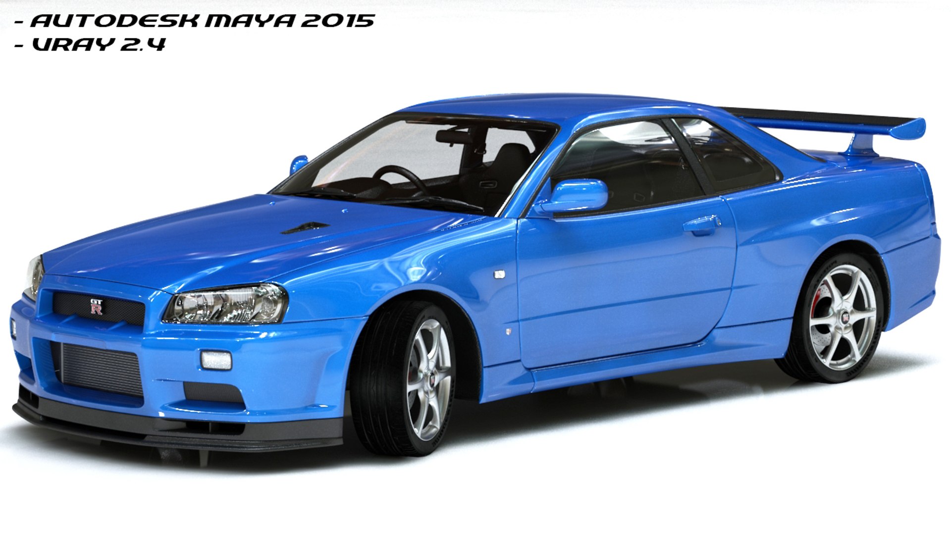 3D nissan skyline gt-r v-spec - TurboSquid 1187173