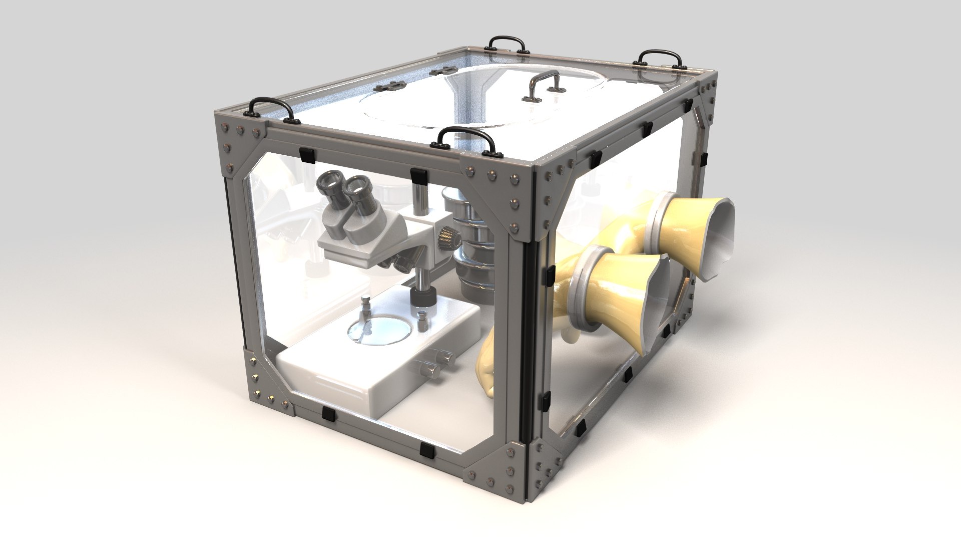 NASA Microgravity Science Glovebox Model - TurboSquid 2206823