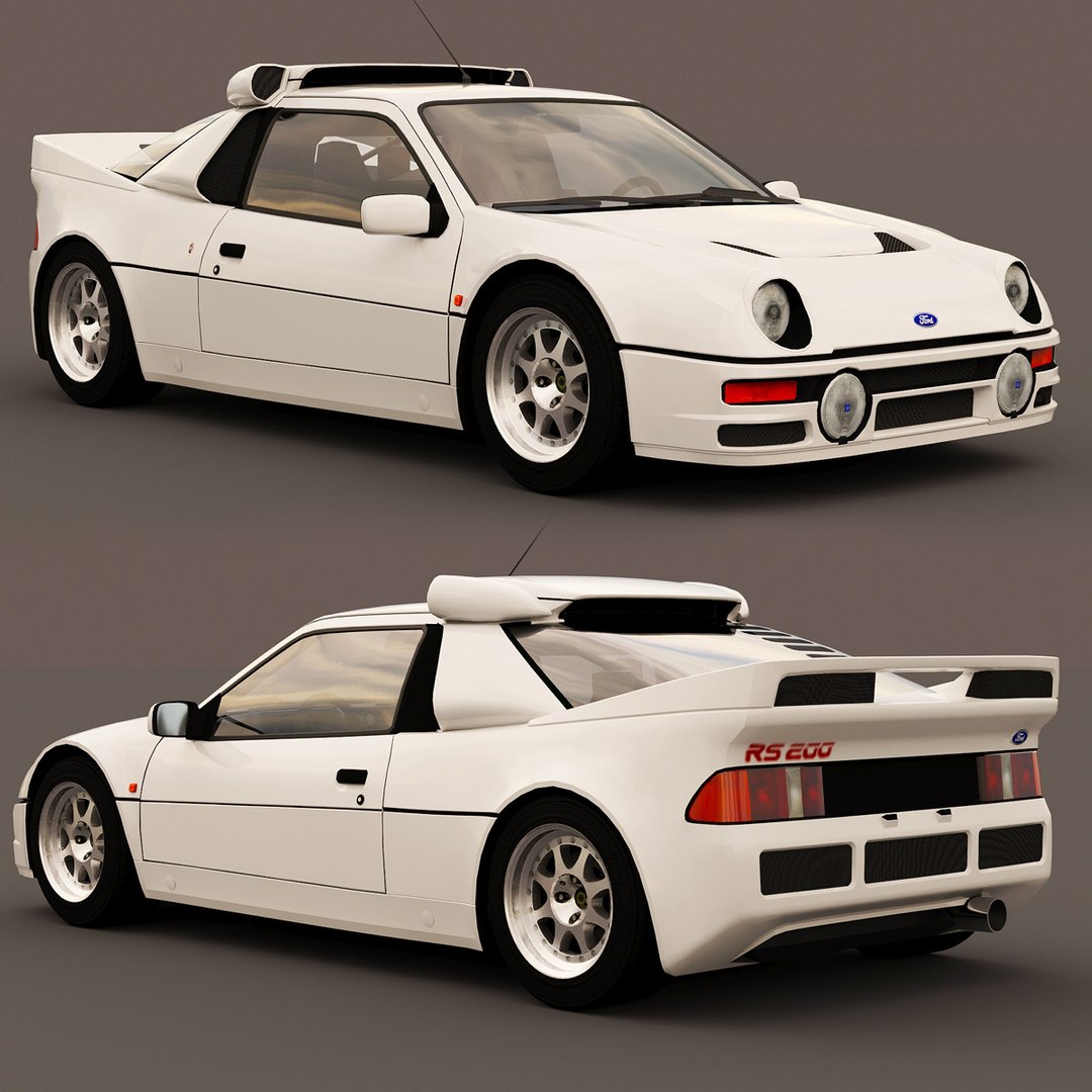 3D модель ford rs200 evolution 1987 - TurboSquid 2031935